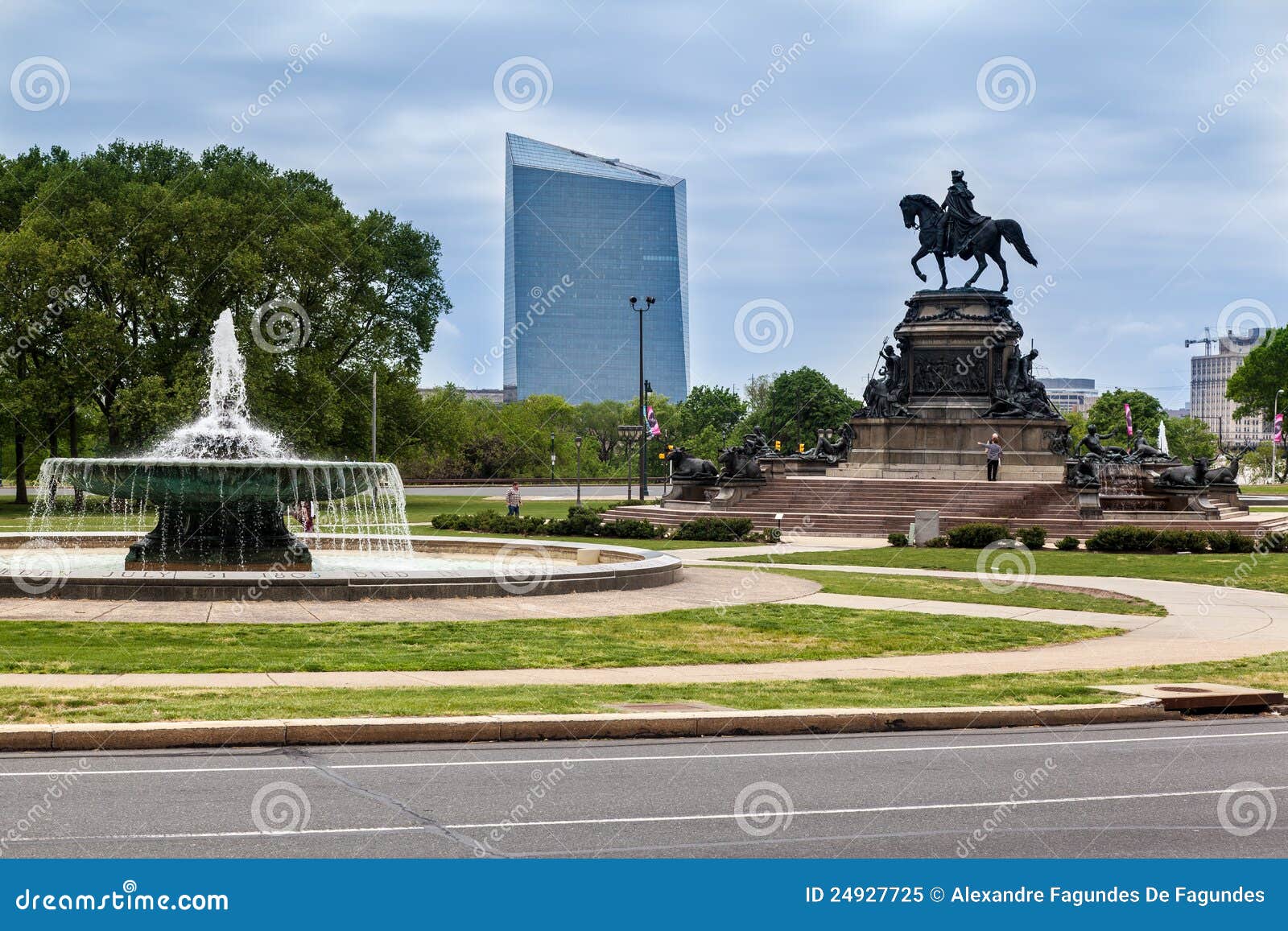 George Monument Philadelphia Washington Fotografering för Bildbyråer ...