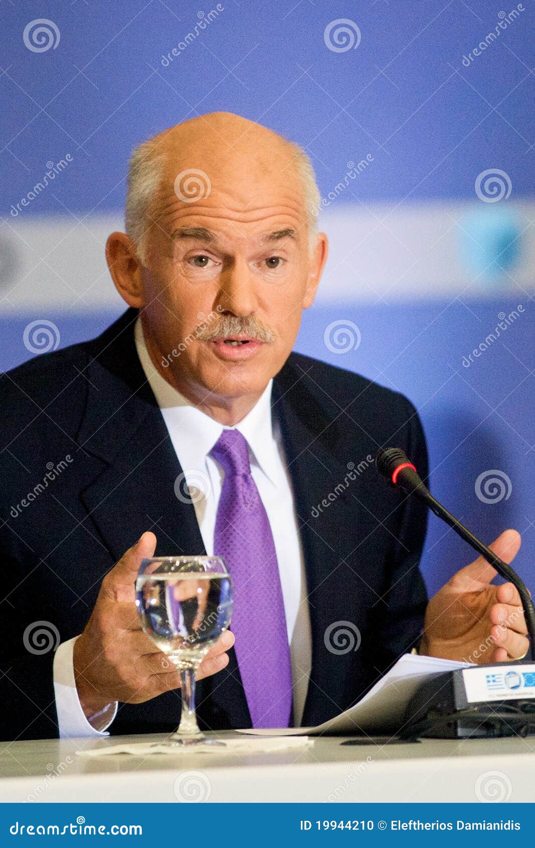 George Papandreou editorial image. Image of communication - 19944210