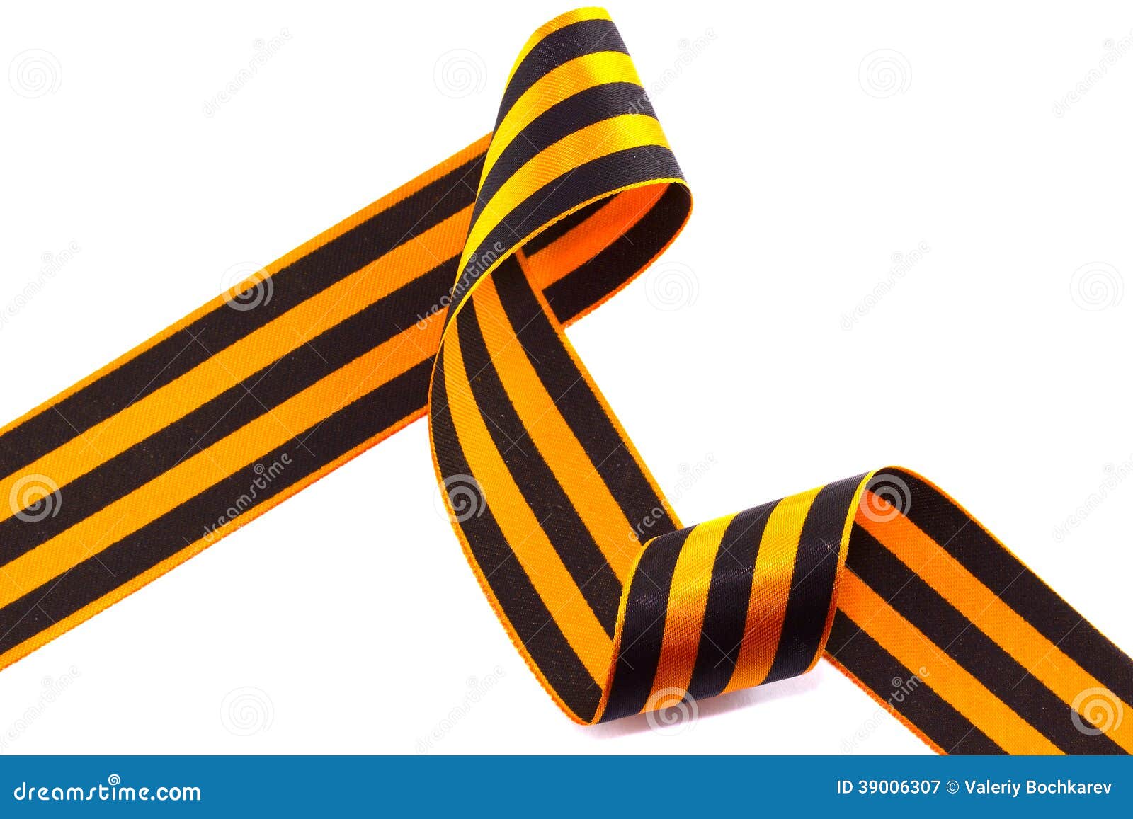 George Ribbon En Un Fondo Blanco Stock de ilustración - Ilustración de ...