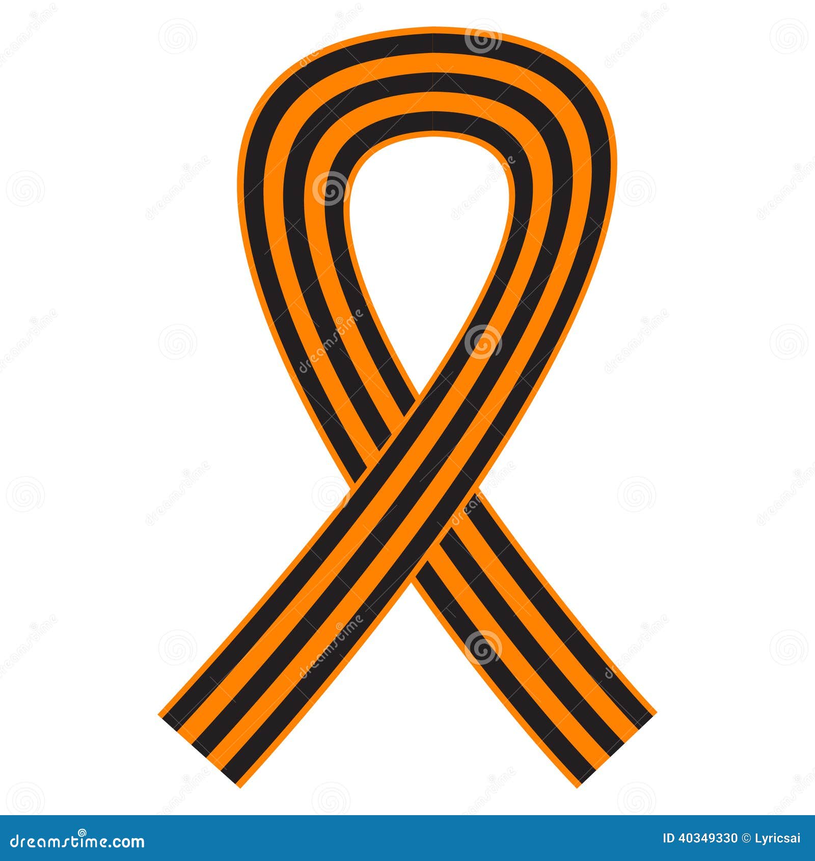 George Ribbon stock vector. Illustration of vector, ribbon - 40349330