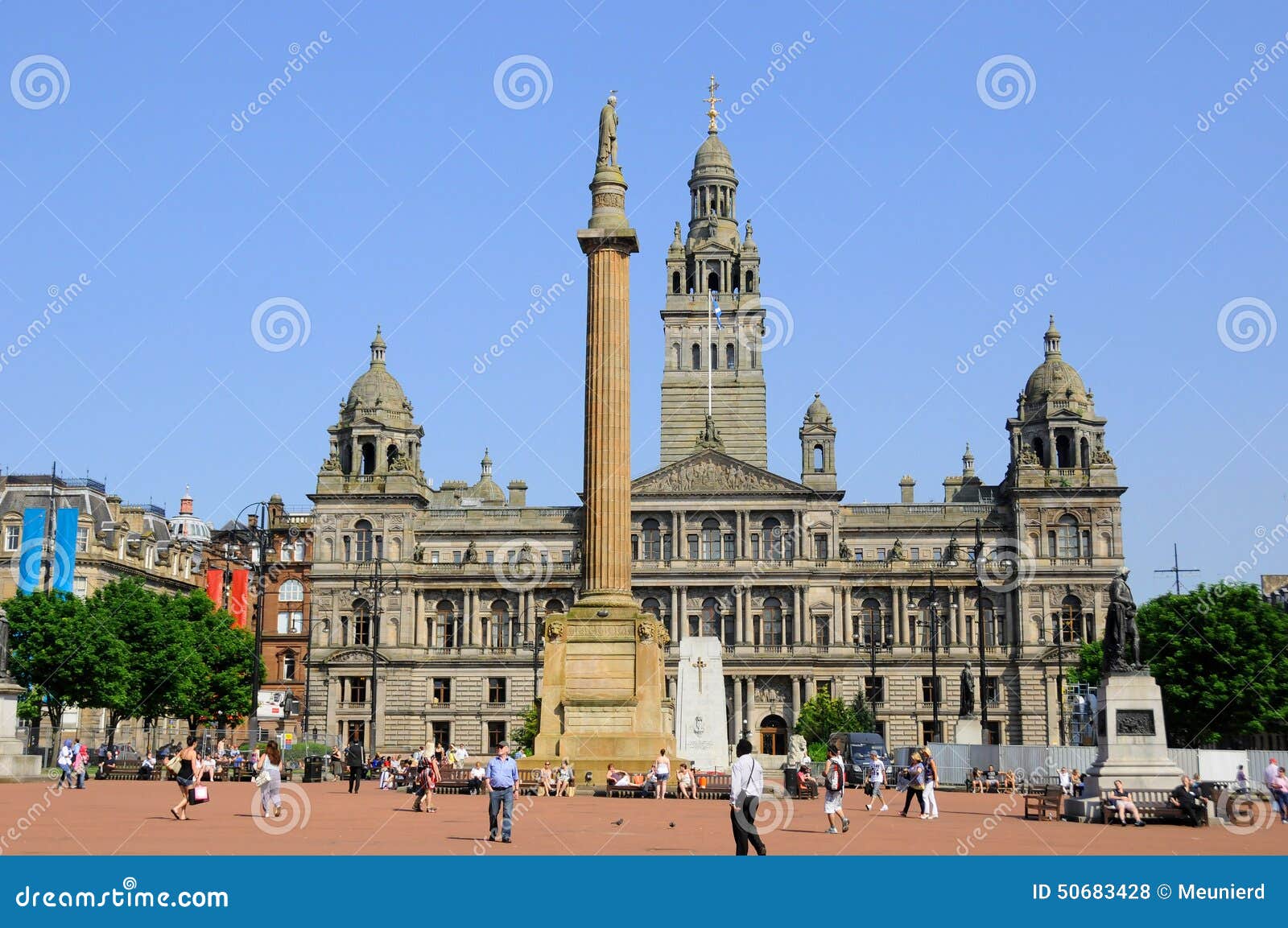 George Square redaktionell arkivfoto. Bild av george - 50683428