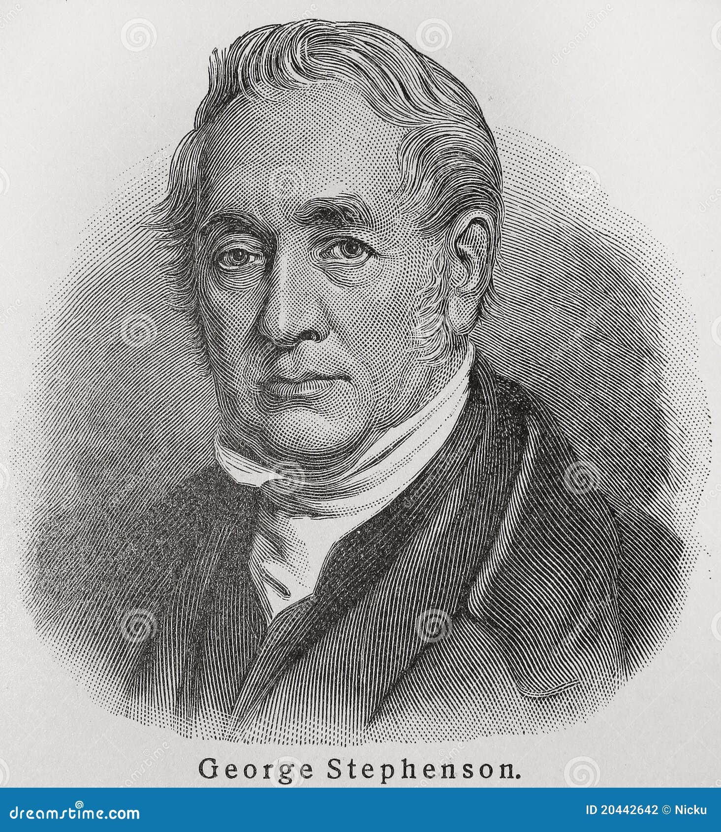 George Stephenson editorial photography. Illustration of english - 20442642