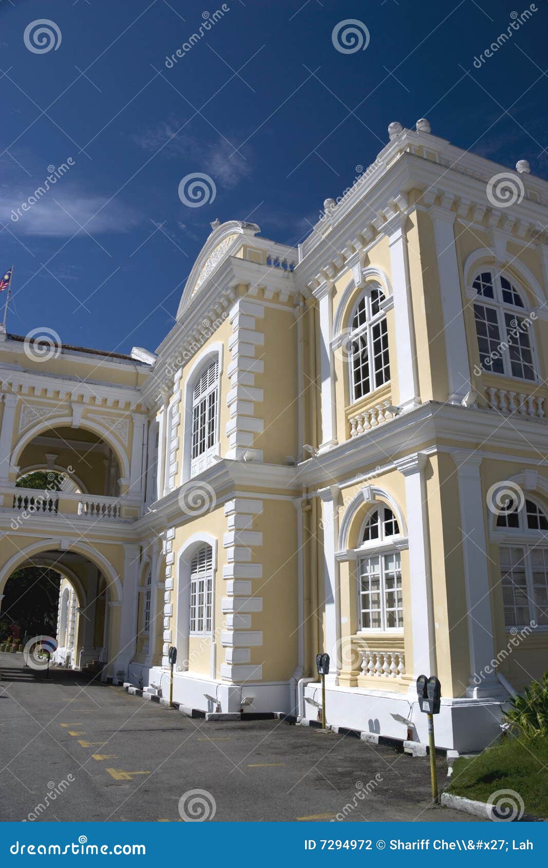 George Town Heritage Building Stock Photo - Image of vintage, history ...
