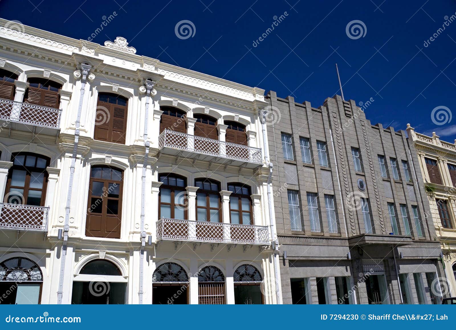 George Town Heritage Buildings Stock Photo - Image of cultural ...