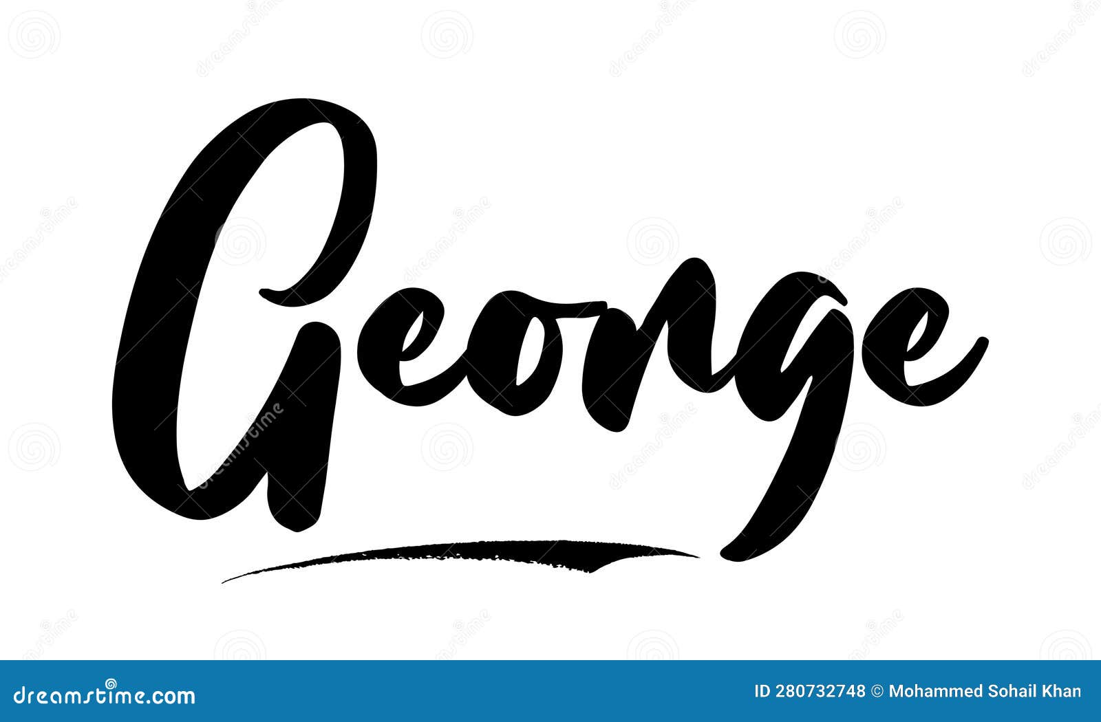 George Typography Lettering Text Vector Design Quote Stock Vector ...