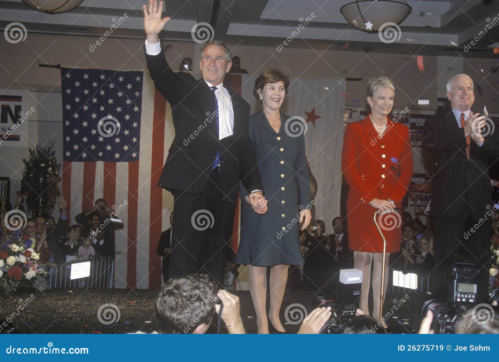 George W. Bush and John McCain Editorial Stock Image - Image of social ...