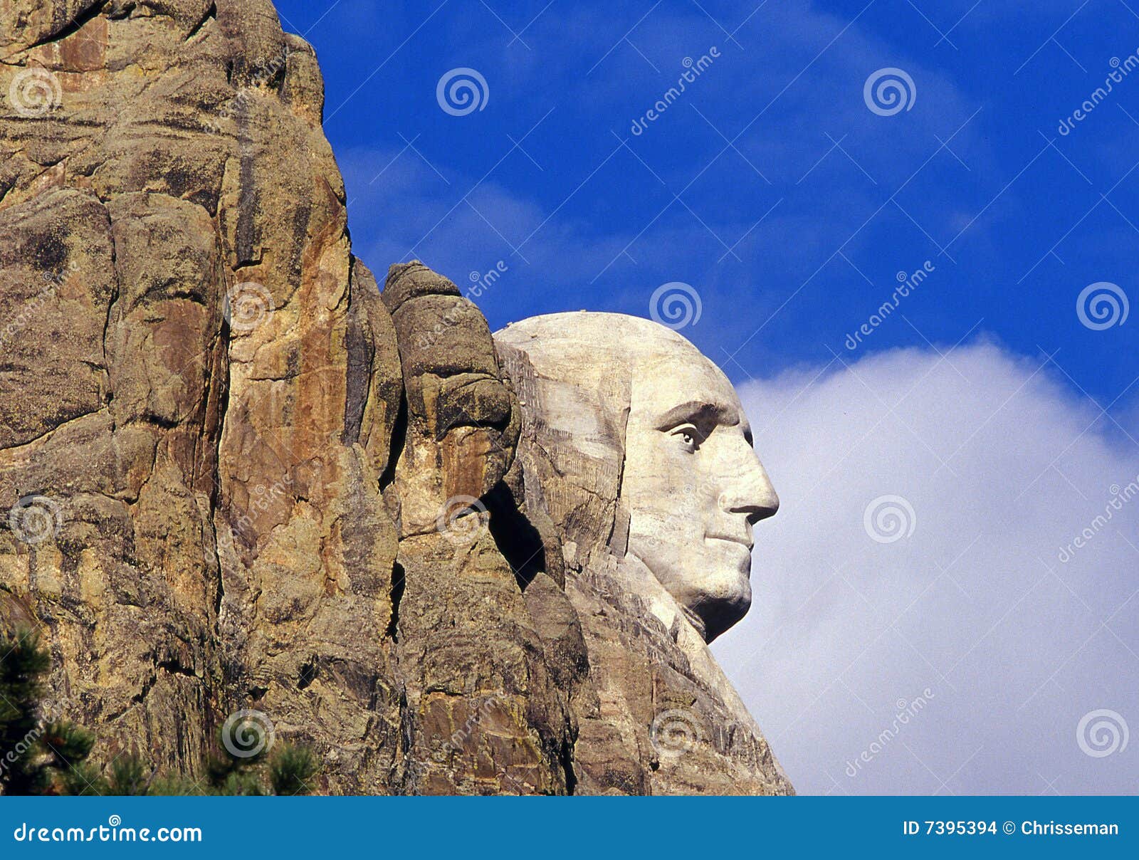 George Washington close up stock photo. Image of landmark - 7395394