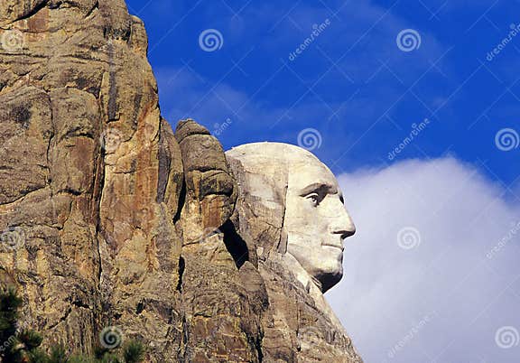 George Washington close up stock photo. Image of landmark - 7395394
