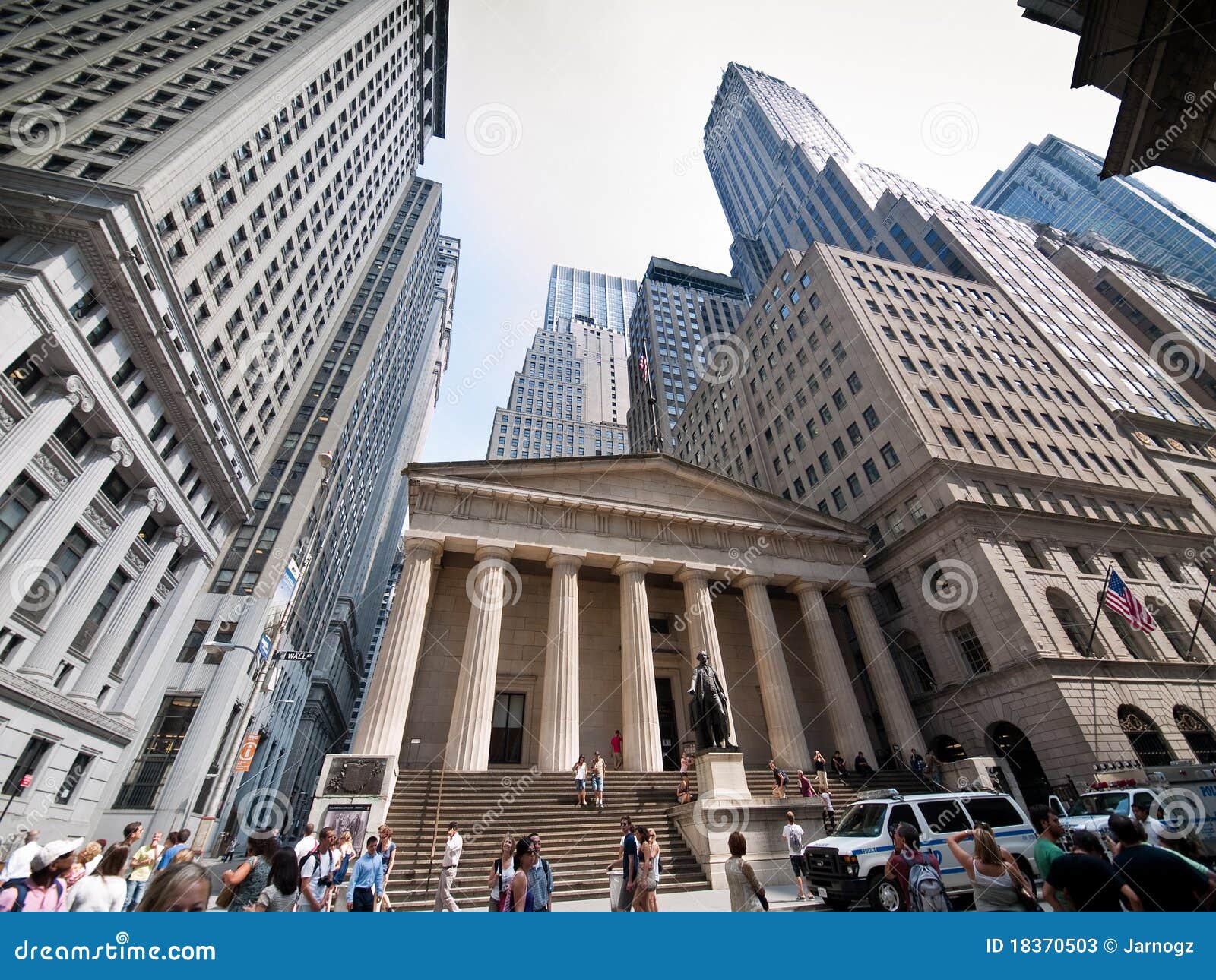 George Washington and Federall Hall Editorial Stock Photo - Image of ...