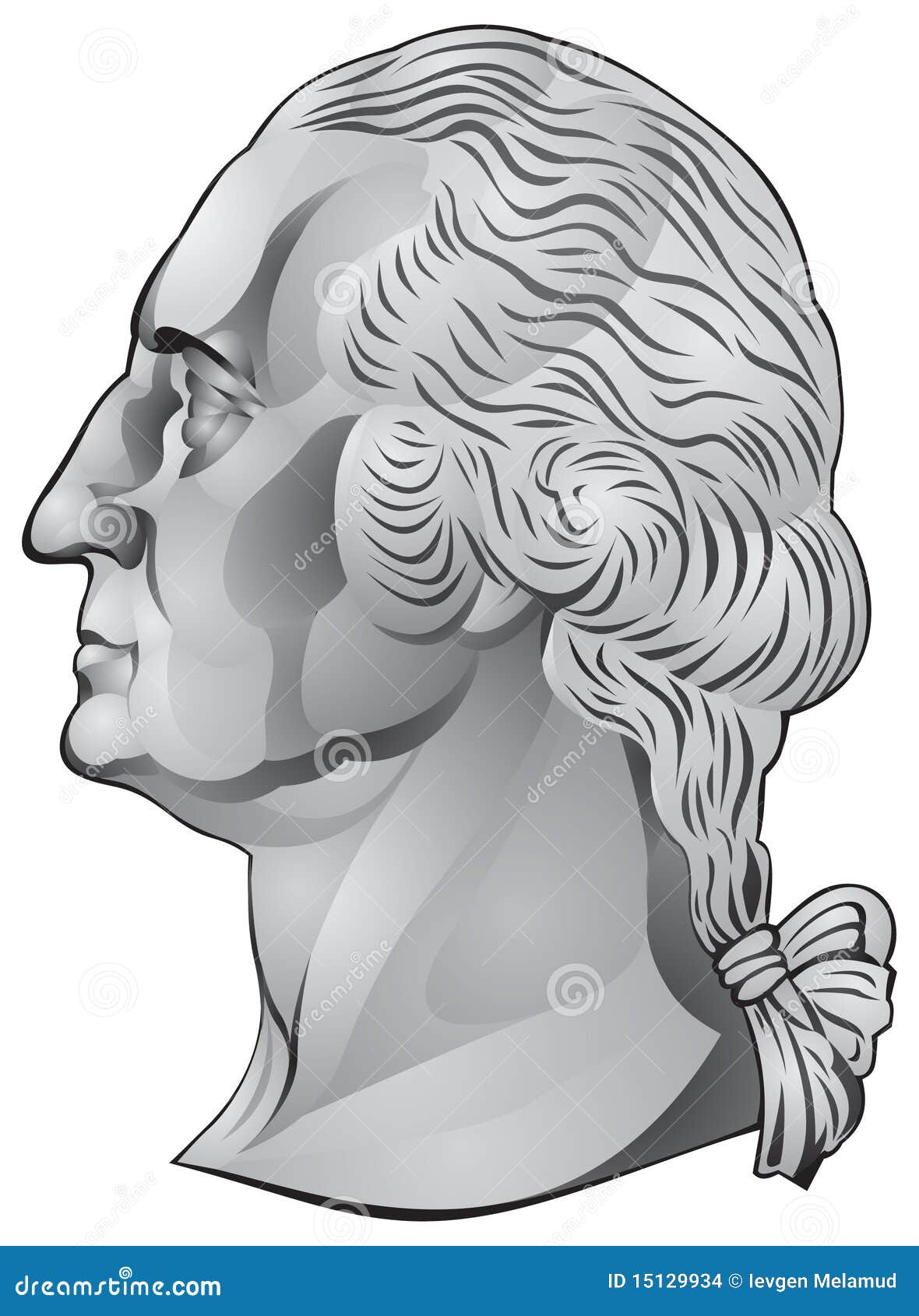 George Washington, First US President Stock Vector - Illustration of ...