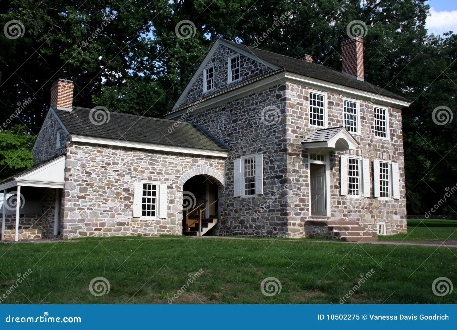George Washington Headquarters Stock Image - Image of front, historical ...