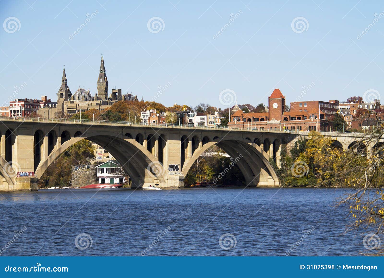 Georgetown Bridge stock photo. Image of capital, reflection - 31025398