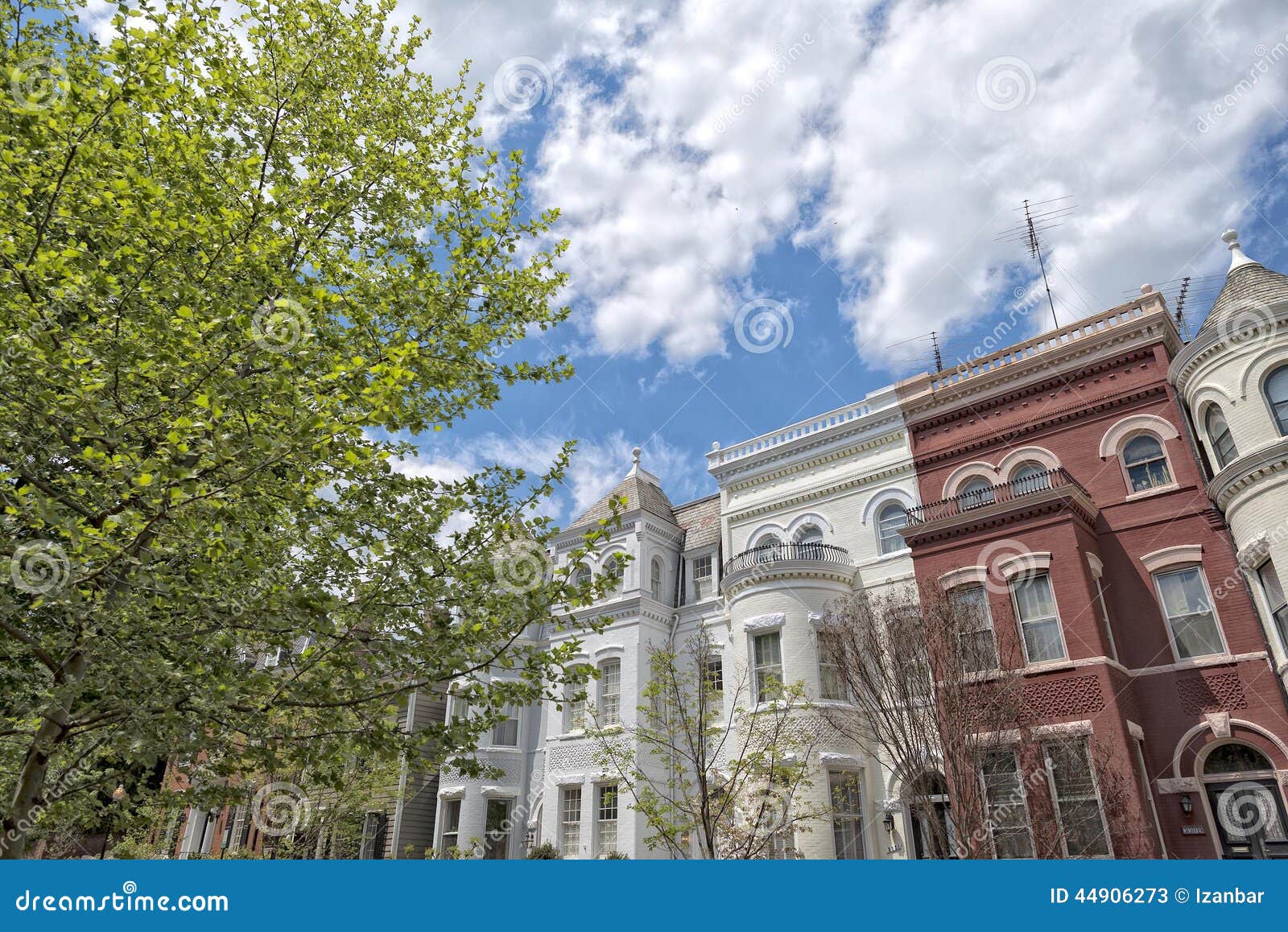 Georgetown Dc Washington Houses Stock Image - Image of columbia, states ...