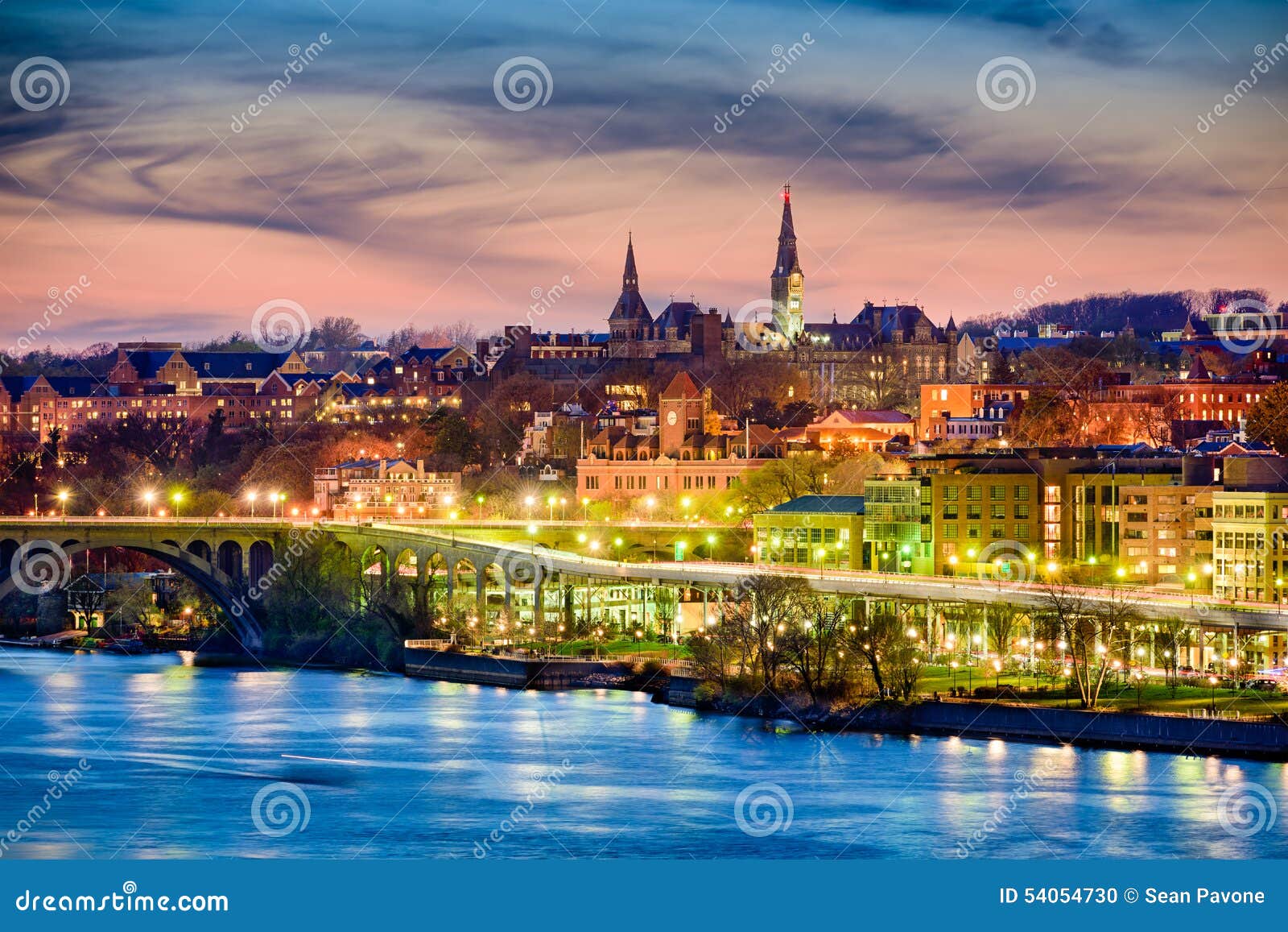 Georgetown Skyline stock photo. Image of united, georgetown - 54054730