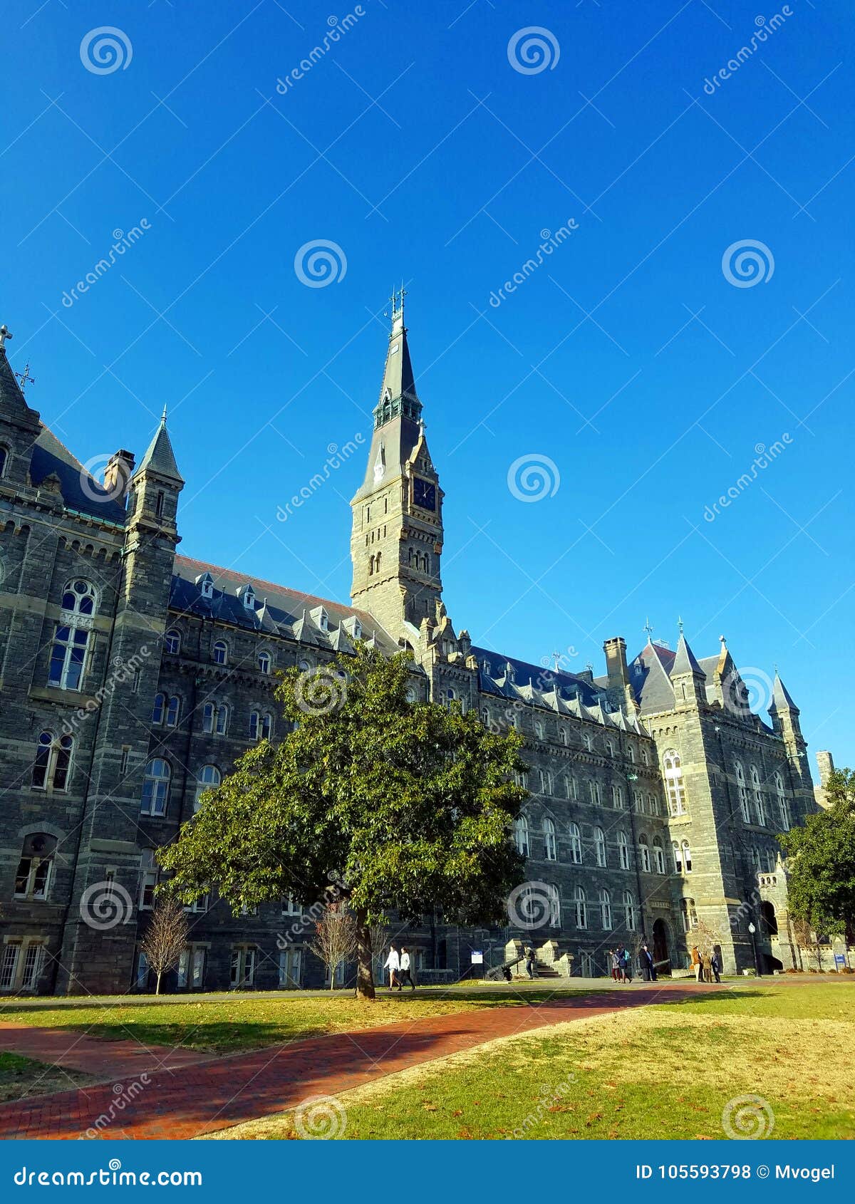Georgetown University Healy Hall Fotografia Stock Editoriale - Immagine ...