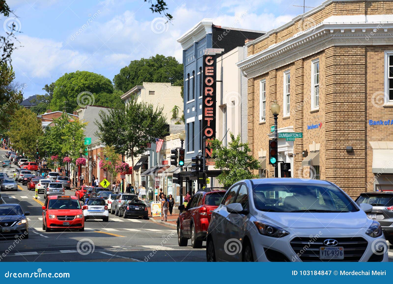 Georgetown, Washington DC photographie éditorial. Image du horizontal ...