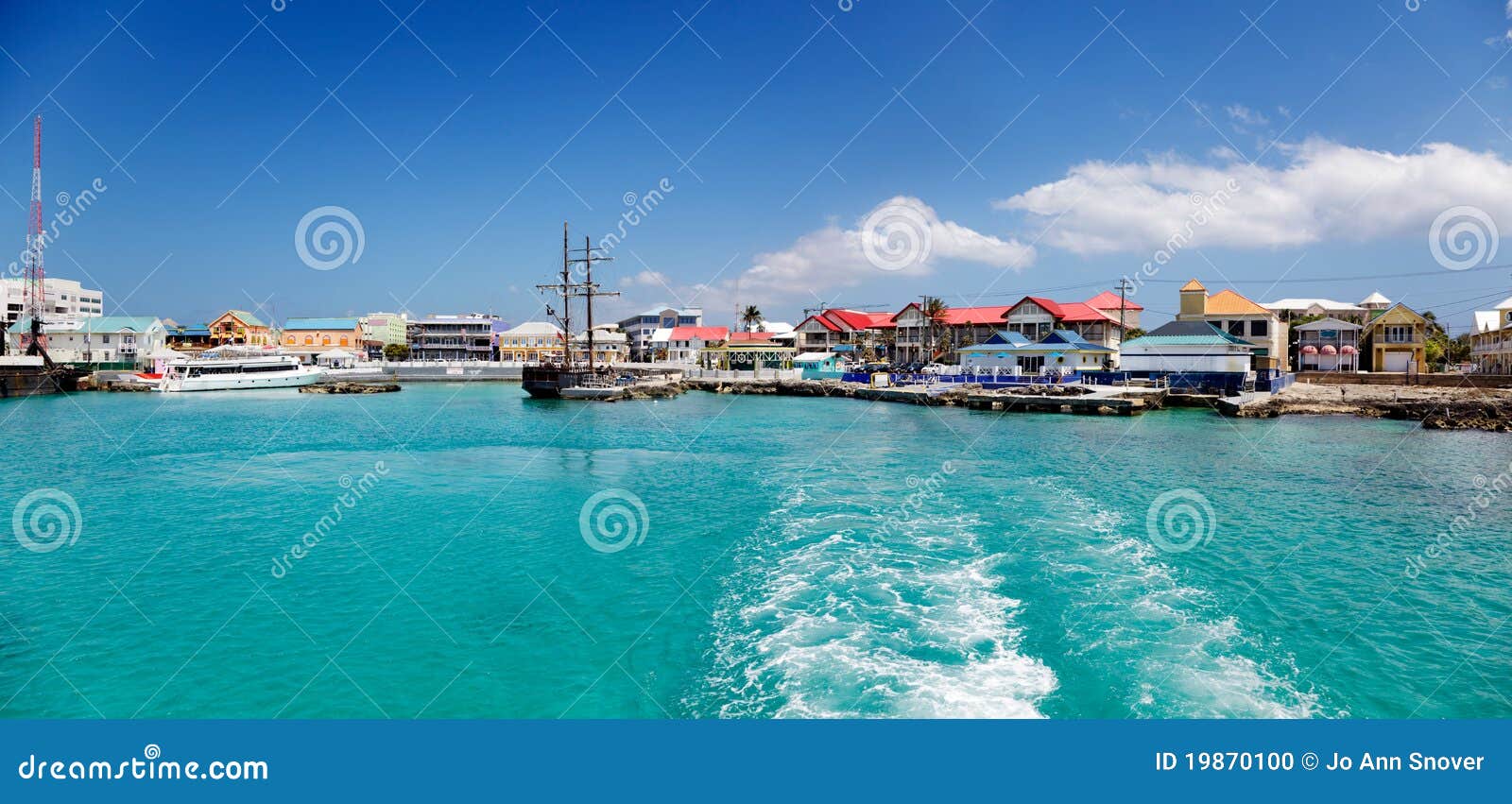 Georgetown Waterfront, Cayman Islands Stock Photo - Image of tropical ...