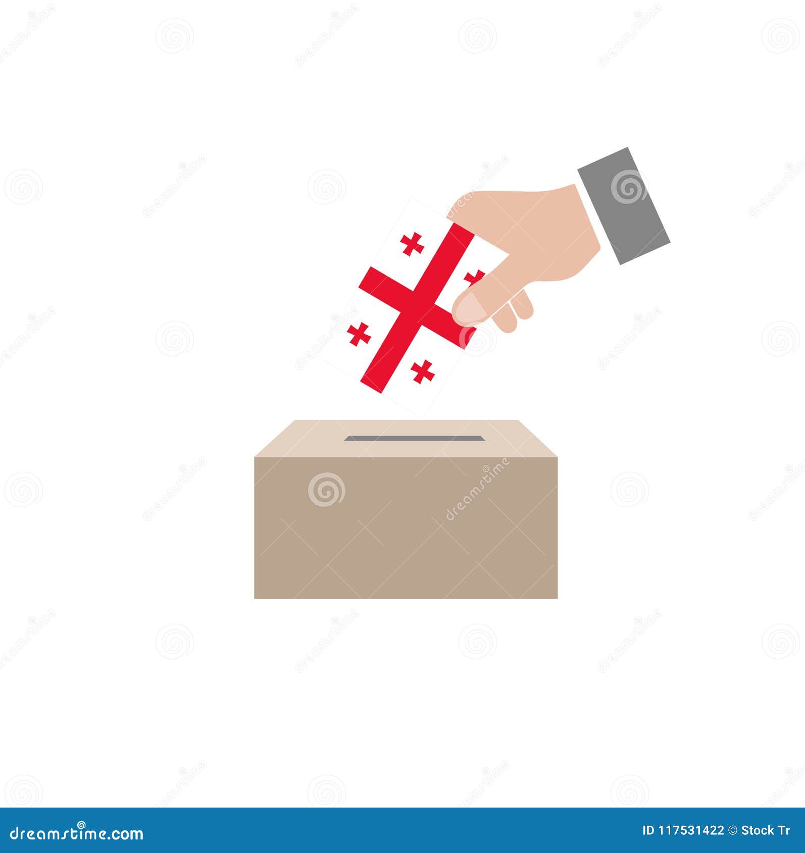 Georgia Elections Ballot Box Stock Vector - Illustration of bulgaria ...