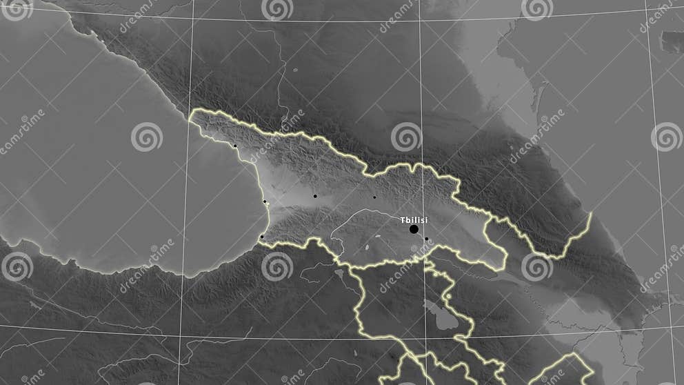 Georgia - Grayscale. Composition, Borders Stock Illustration ...