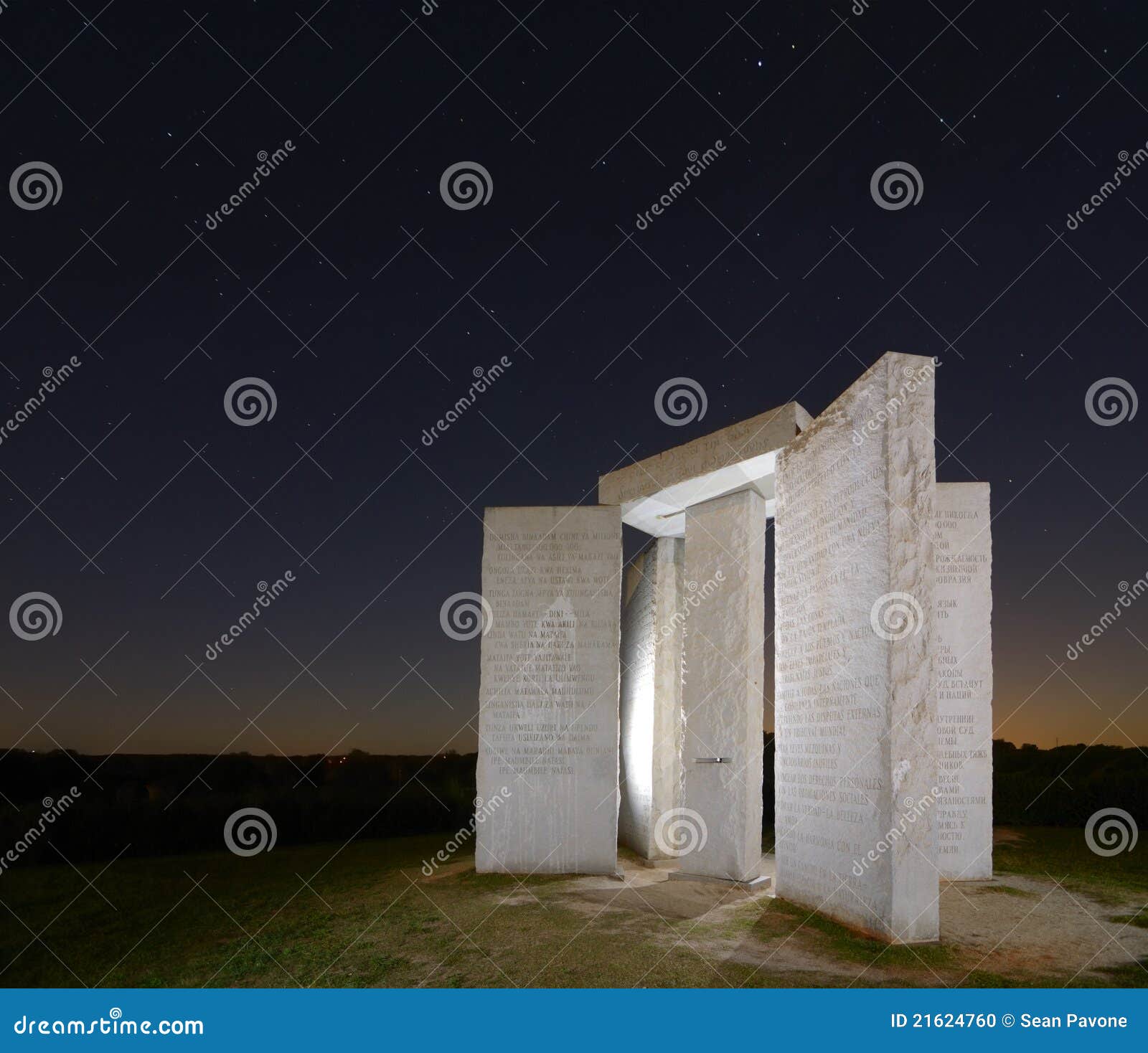 Georgia Guidestones stock photo. Image of guidelines - 21624760