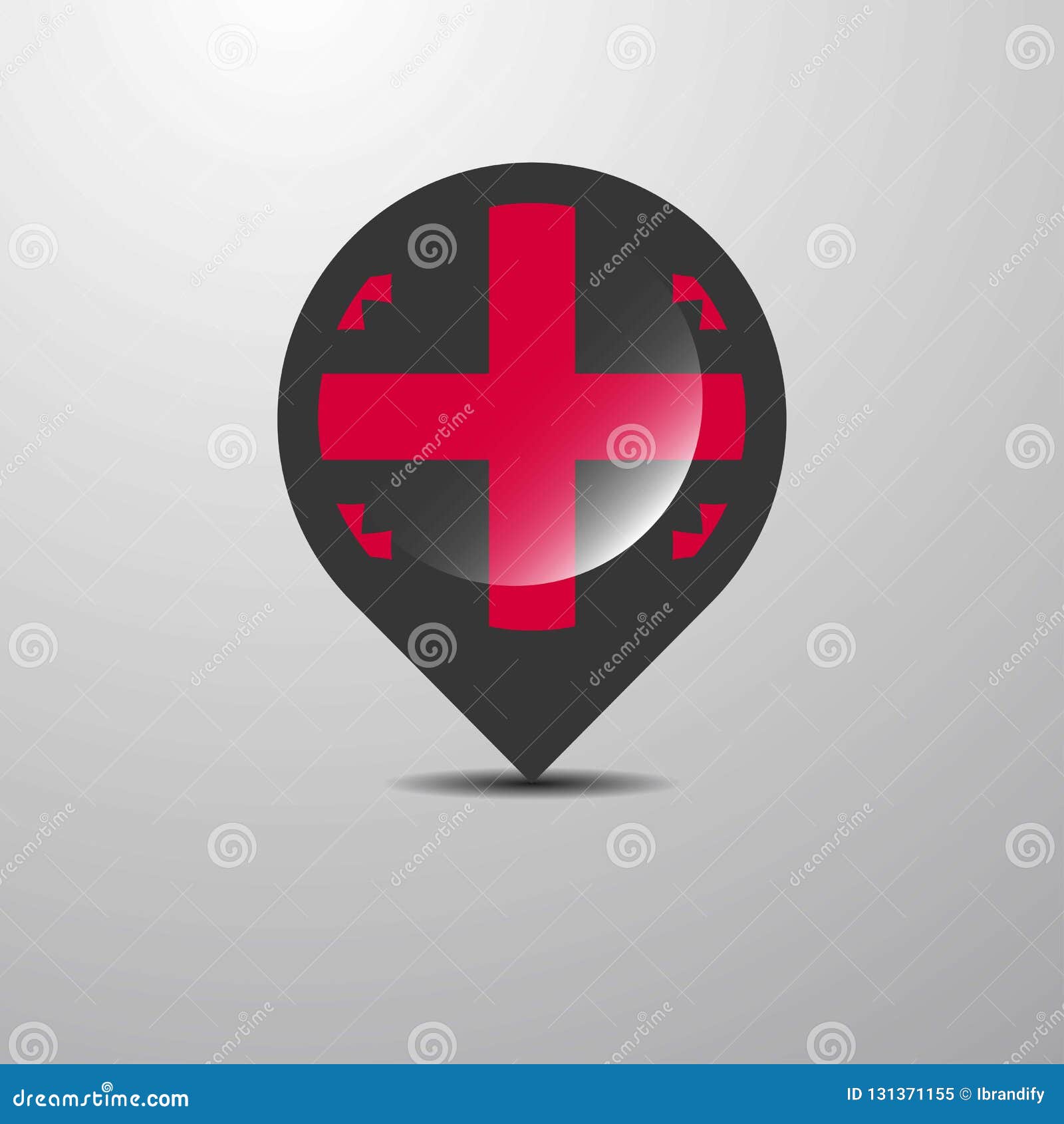 Georgia Map Pin stock vector. Illustration of national - 131371155