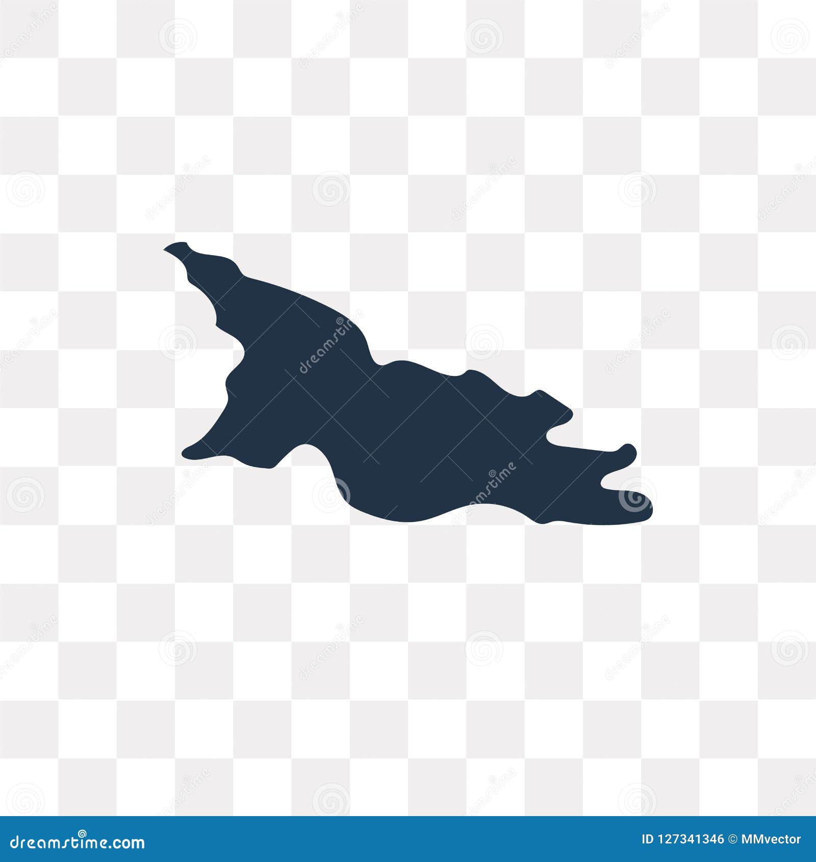 Georgia Map Vector Icon Isolated on Transparent Background, Georgia Map ...