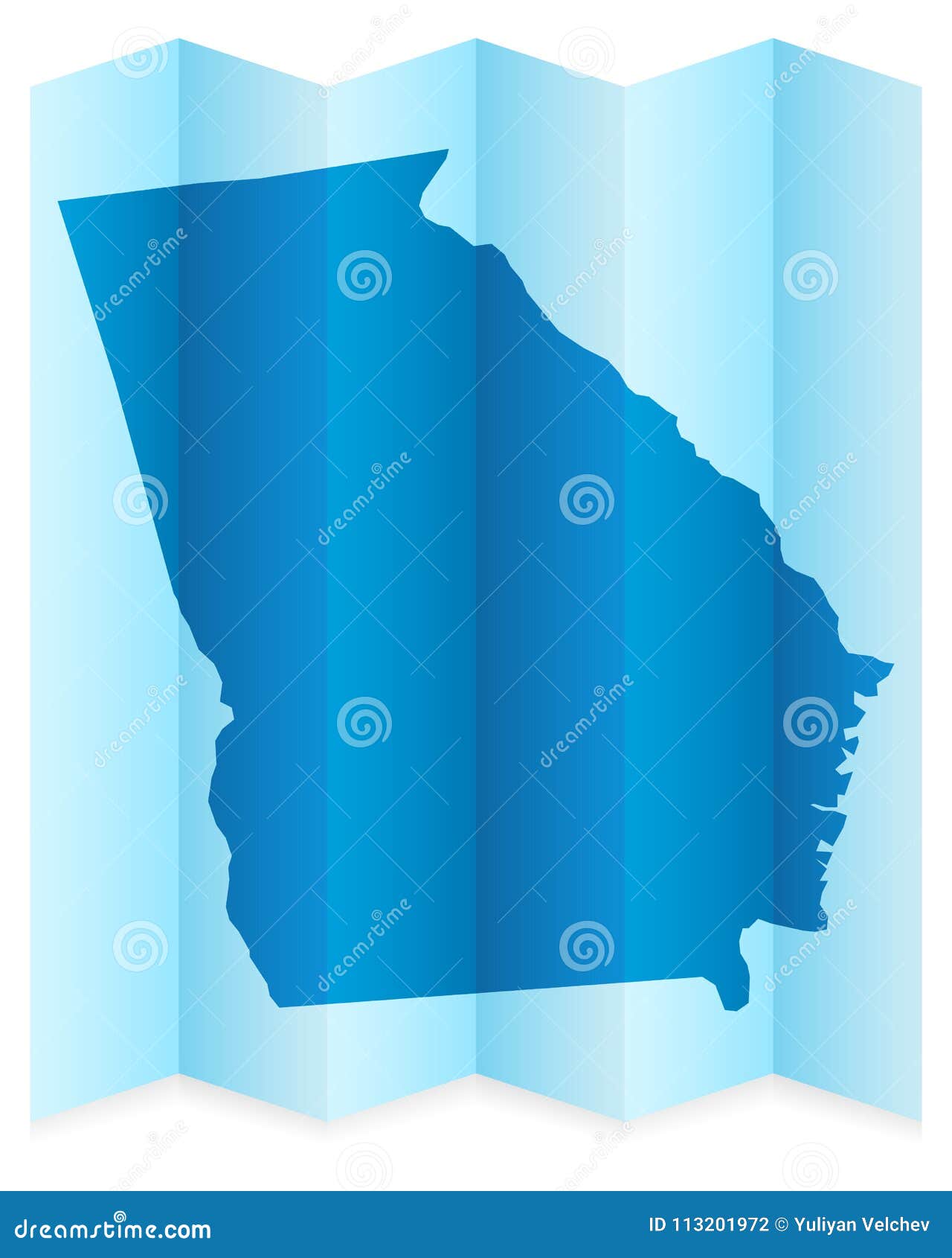 Georgia map stock vector. Illustration of frontier, vector - 113201972