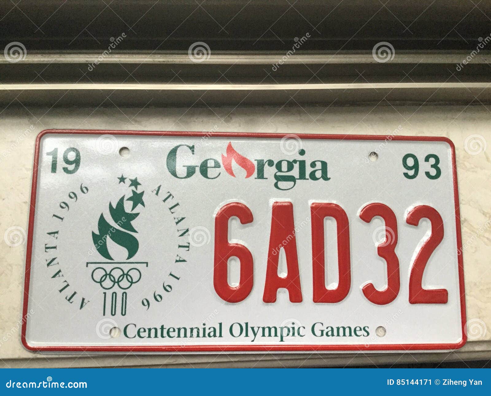 Georgia 1996 Olympic License Plate Editorial Photo - Image of olympic ...