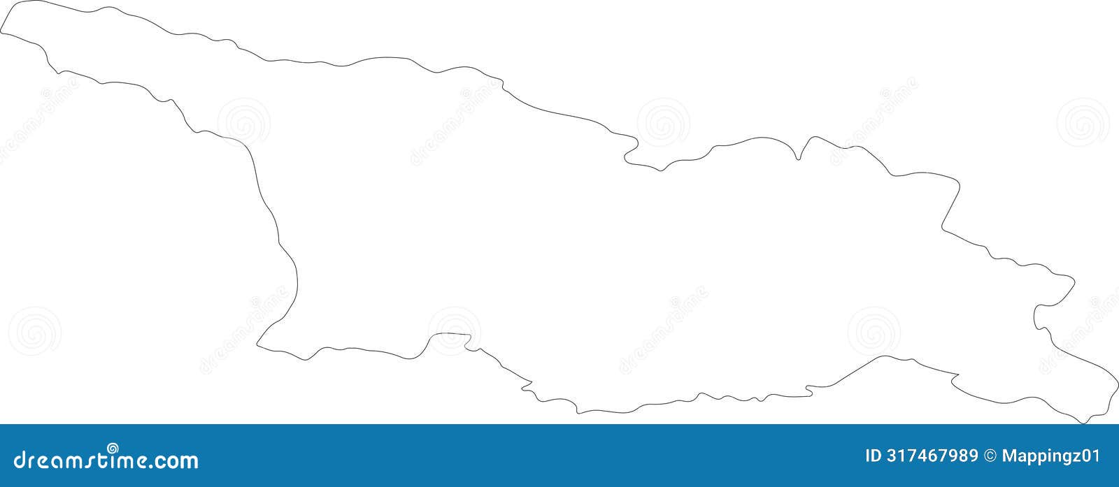 Georgia outline map stock illustration. Illustration of transparent ...