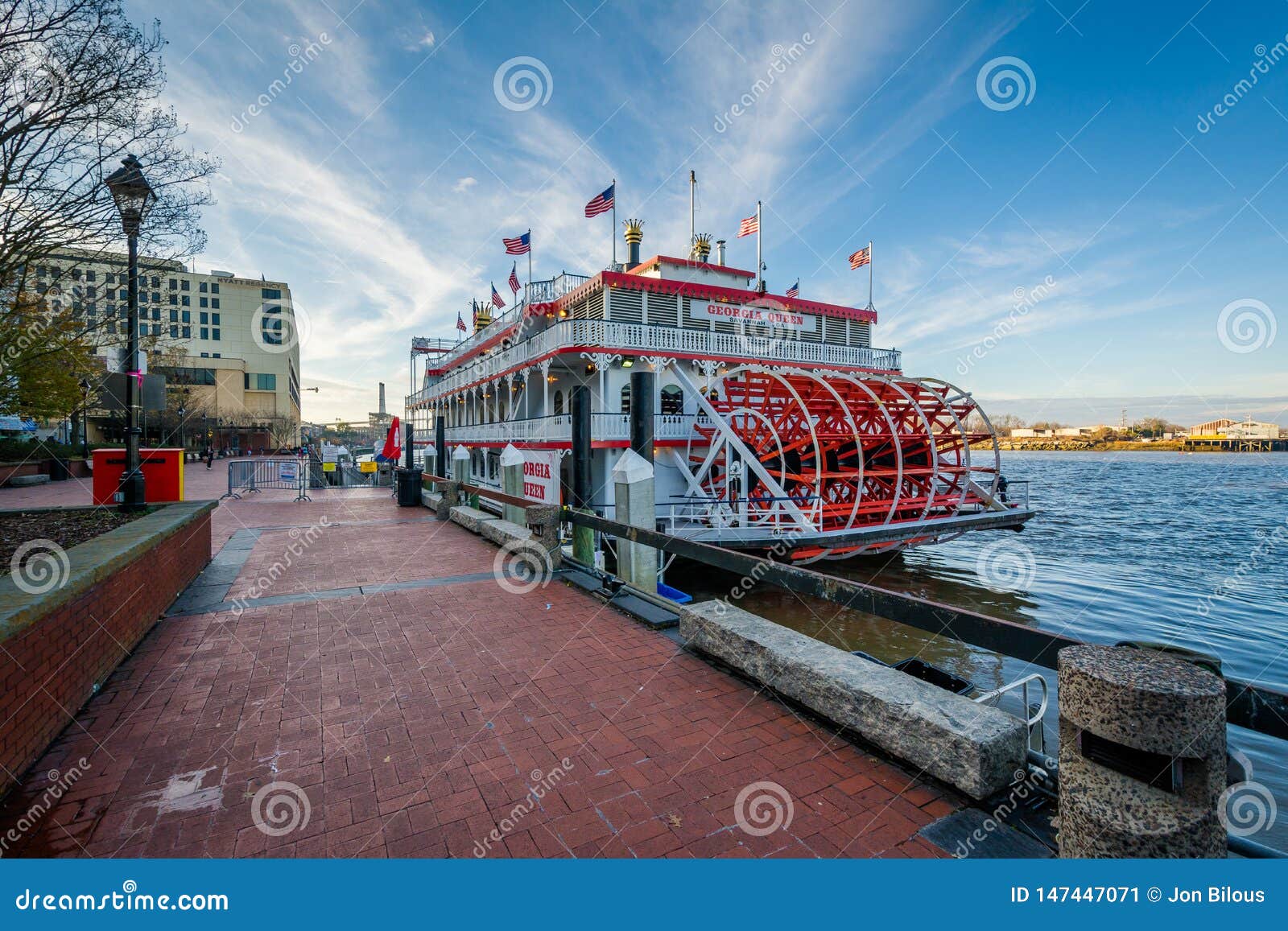 The Georgia Queen Riverboat, in Savannah, Georgia Editorial Photo ...
