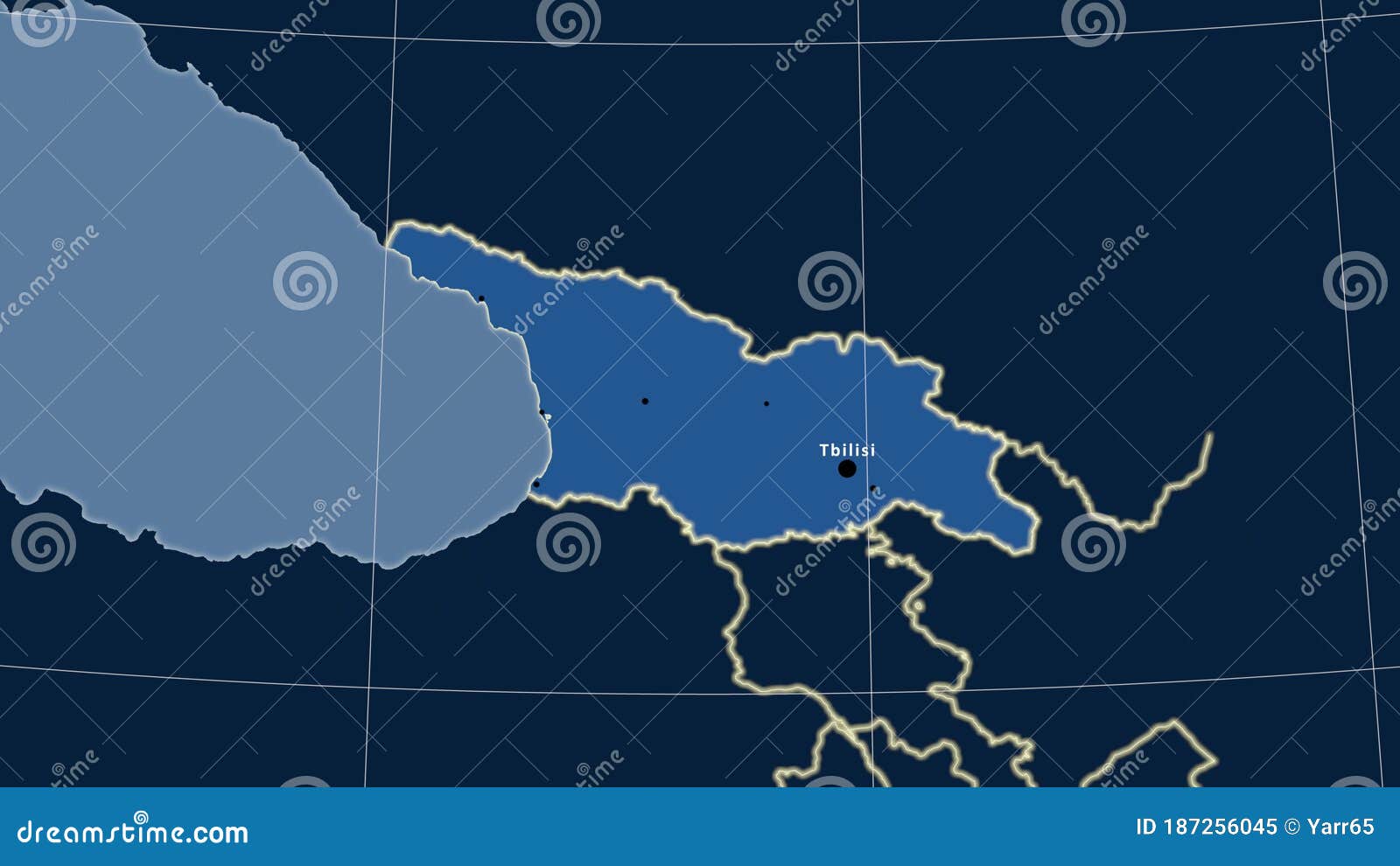 Georgia - Solid. Composition, Borders Stock Illustration - Illustration ...