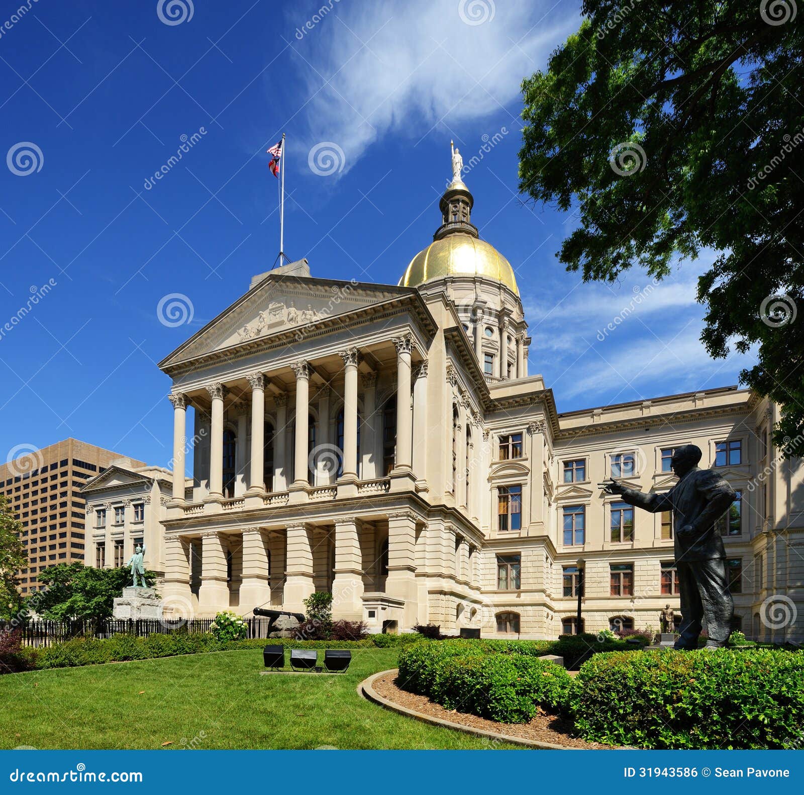 Georgia State-capitol stock foto. Image of atlanta, historisch - 31943586
