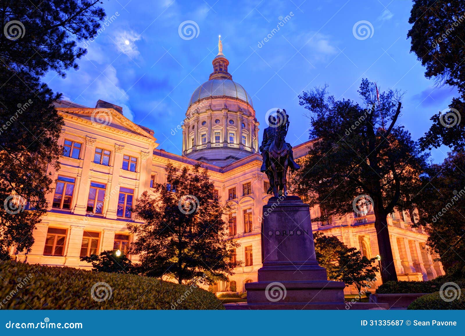 Georgia State capitol stock image. Image of american - 31335687