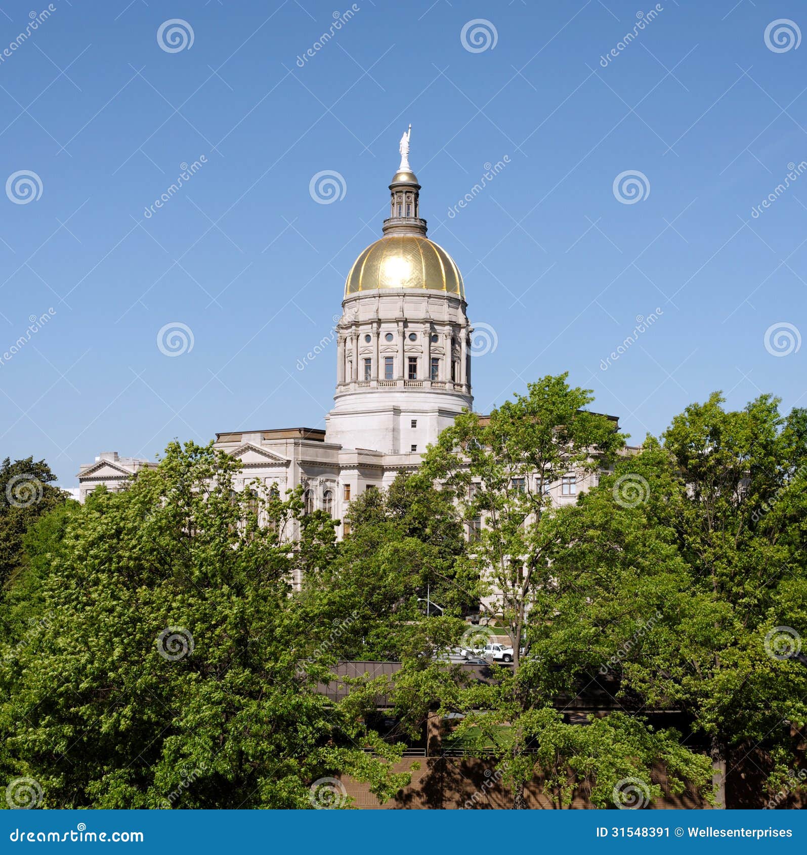 Georgia State Capitol stock image. Image of downtown - 31548391