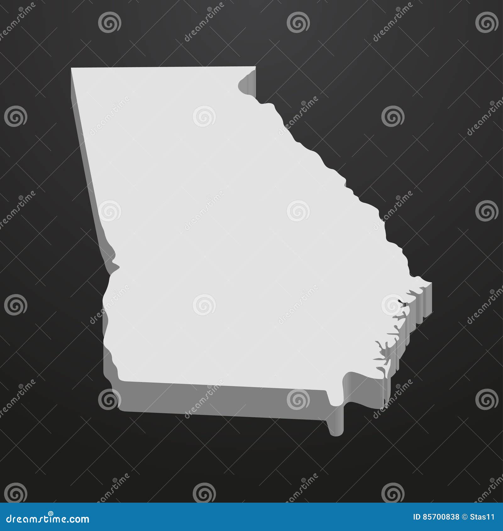 Georgia, Gray Political Map, With Capital Tbilisi, And International ...