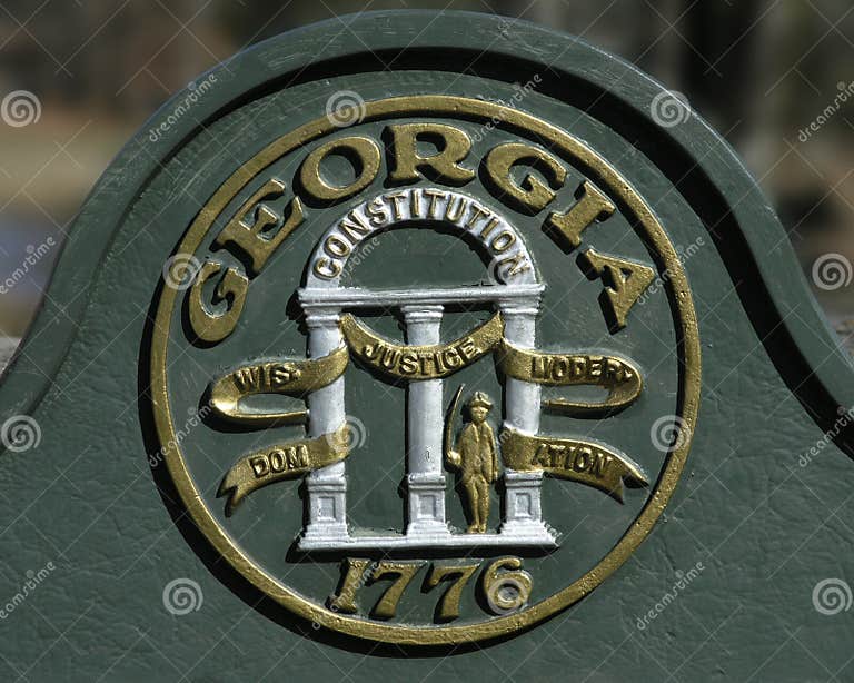 Georgia State Seal stock image. Image of badge, georgia - 1497785