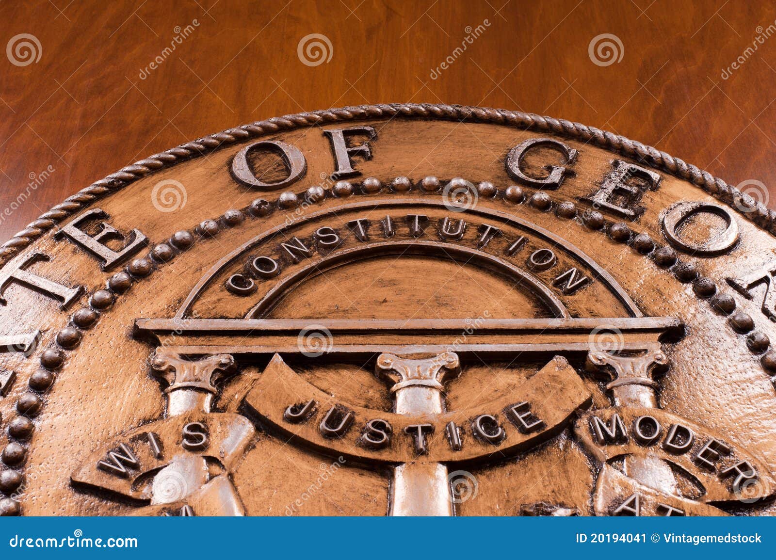 Georgia State Seal stock image. Image of macon, courthouse - 20194041