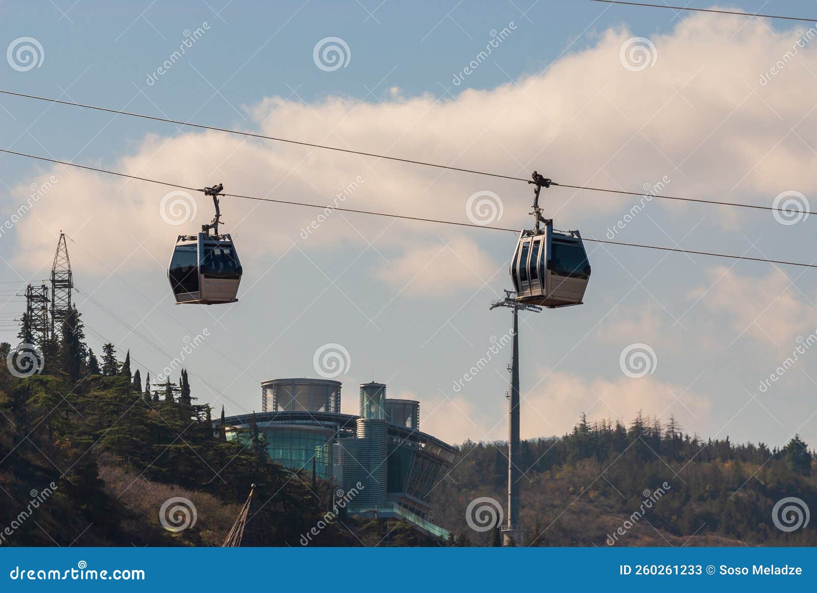 Georgia, Tbilisi - October 30, 2022: Cable Car in Tbilisi Editorial ...