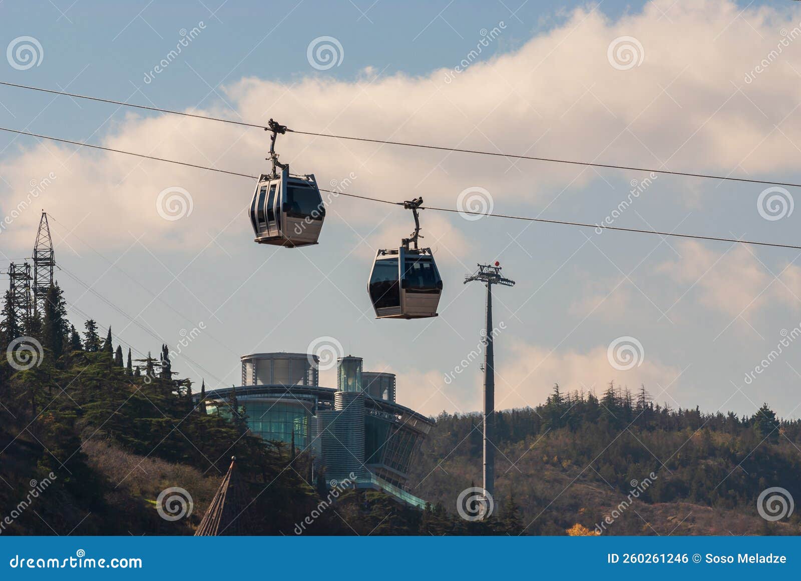 Georgia, Tbilisi - October 30, 2022: Cable Car in Tbilisi Editorial ...
