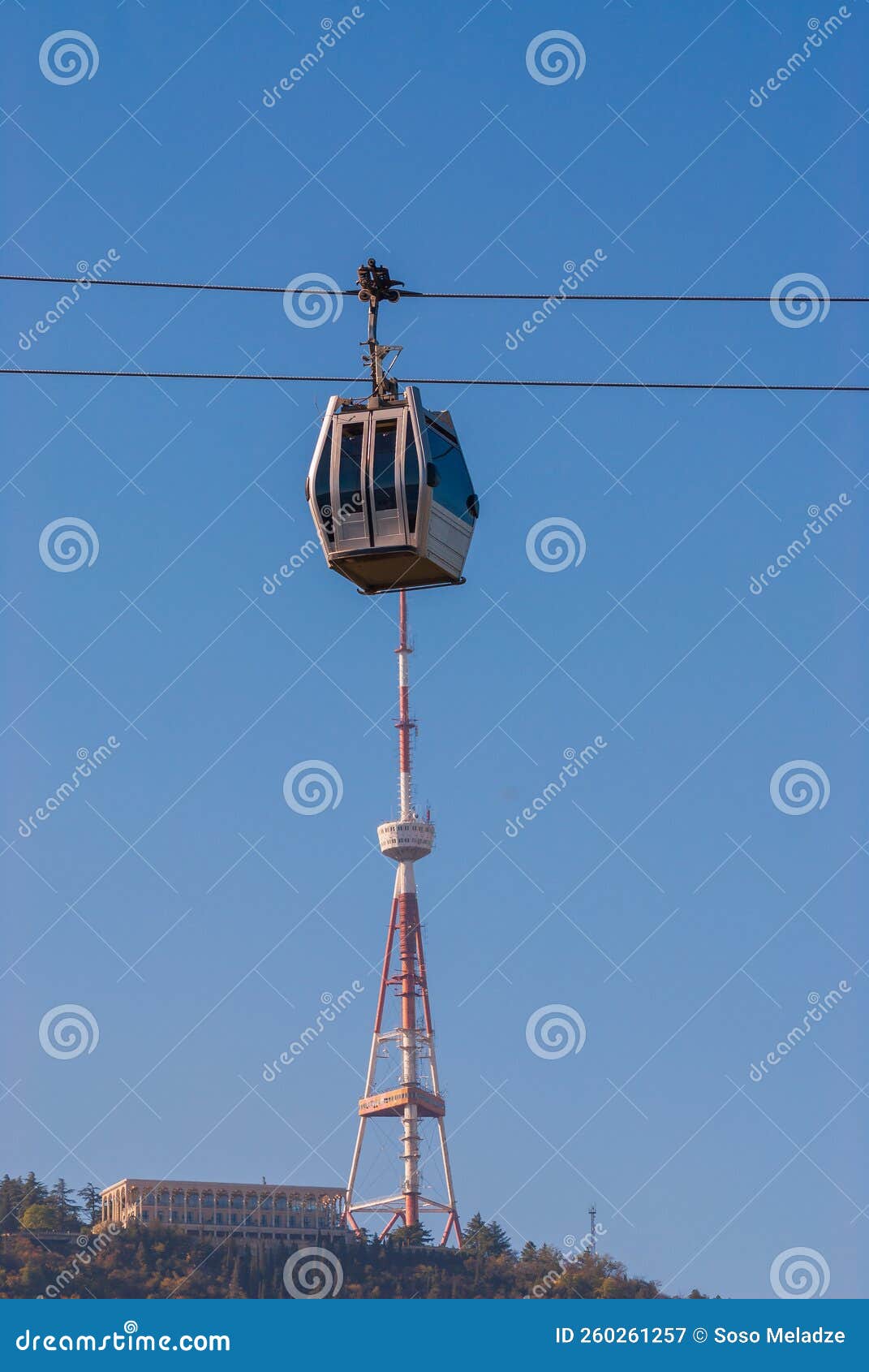 Georgia, Tbilisi - October 30, 2022: Cable Car in Tbilisi Editorial ...