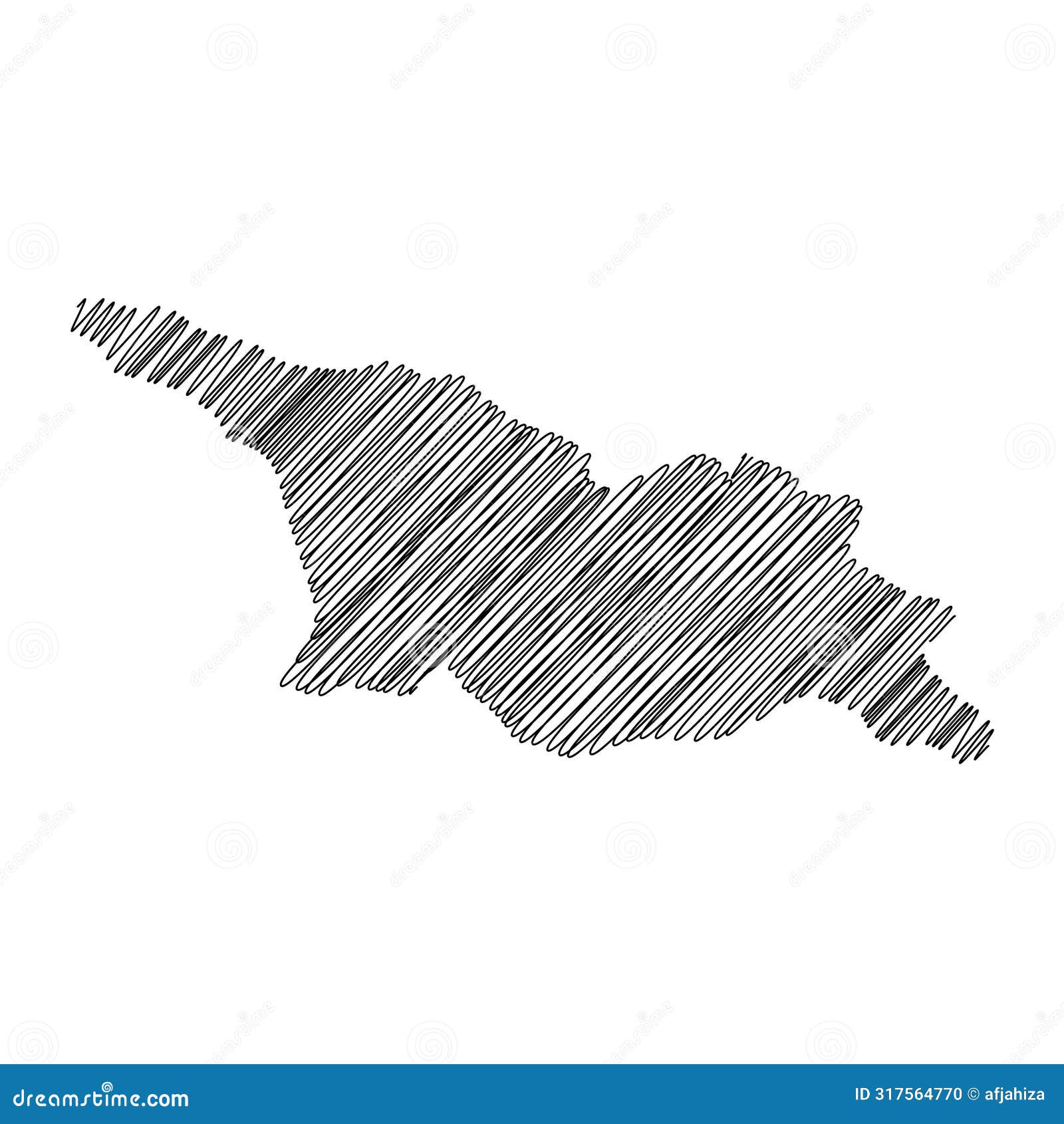 Georgia Thread Map Line Vector Illustration Stock Vector - Illustration ...