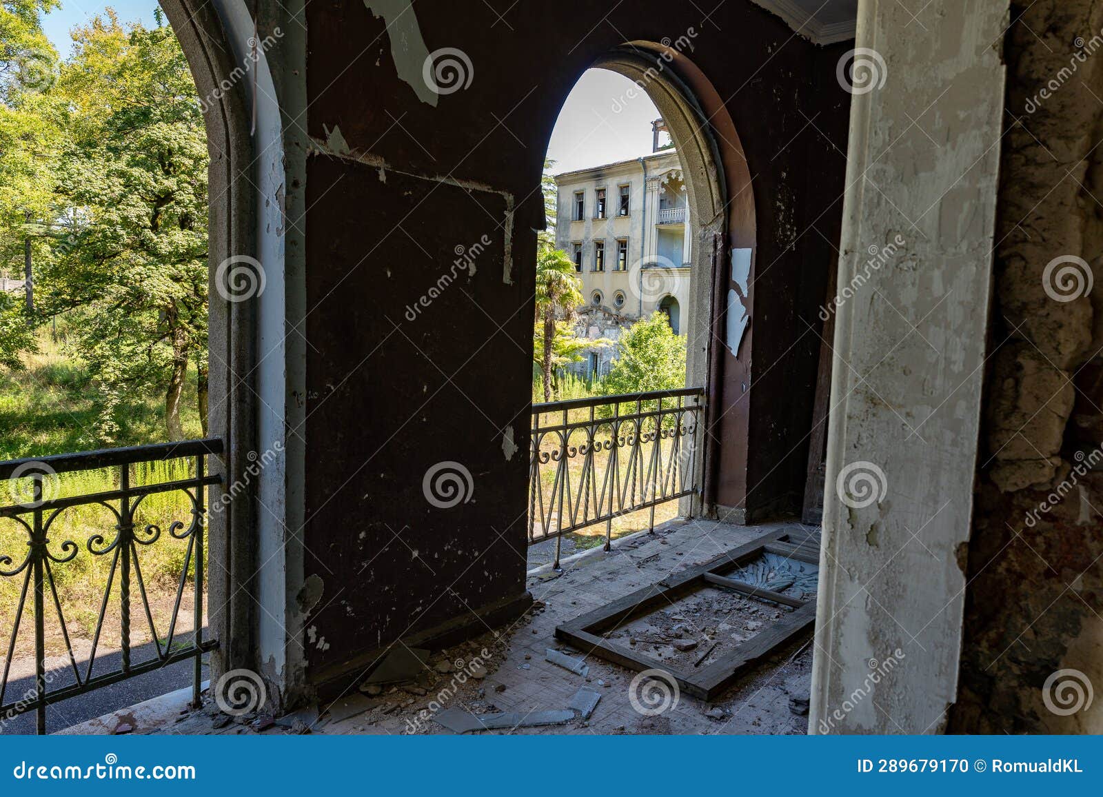 Georgia Tskaltubo Abandoned Soviet Luxury Sanatory Building Stock Photo ...