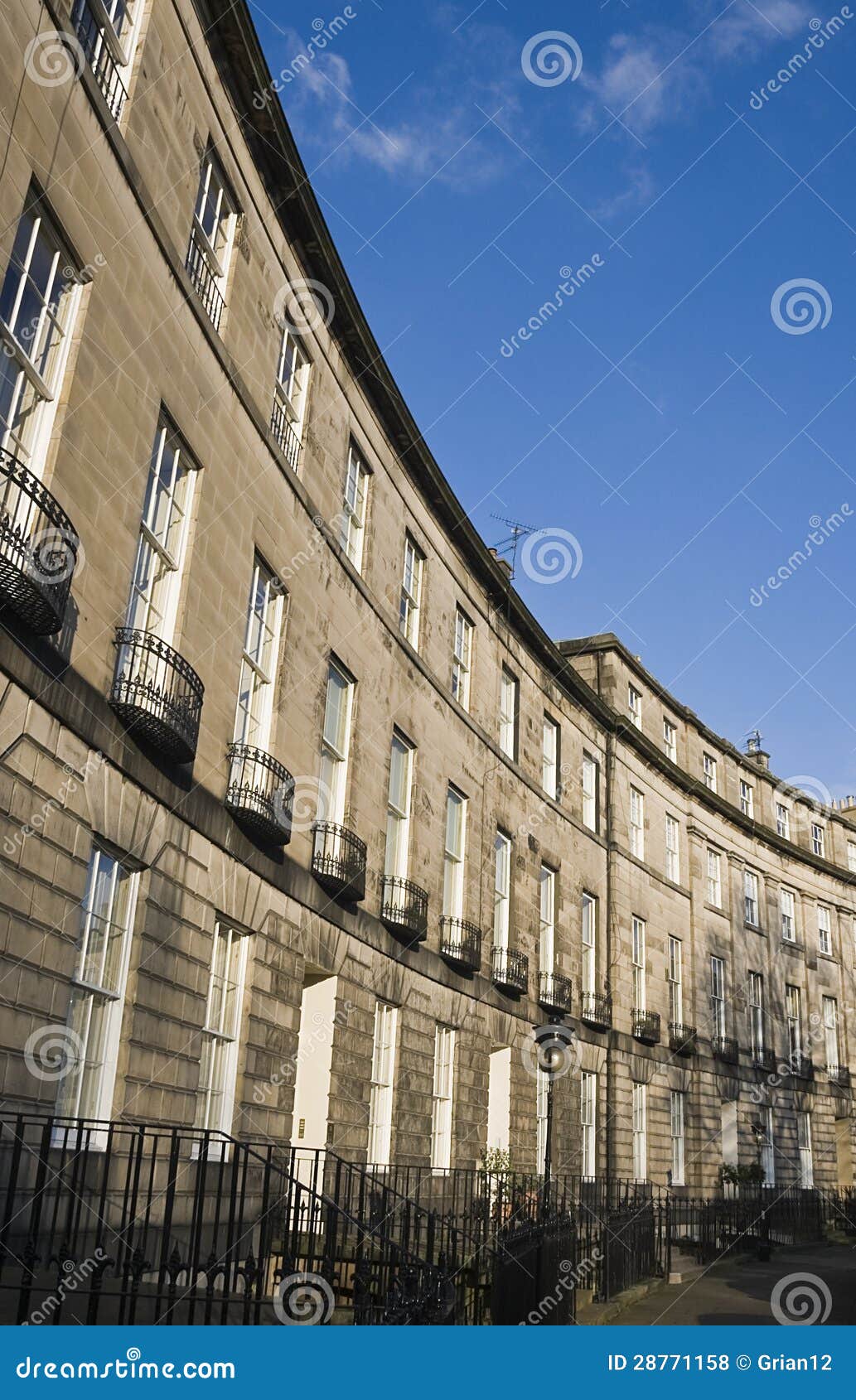 Georgian architecture stock photo. Image of balconied - 28771158