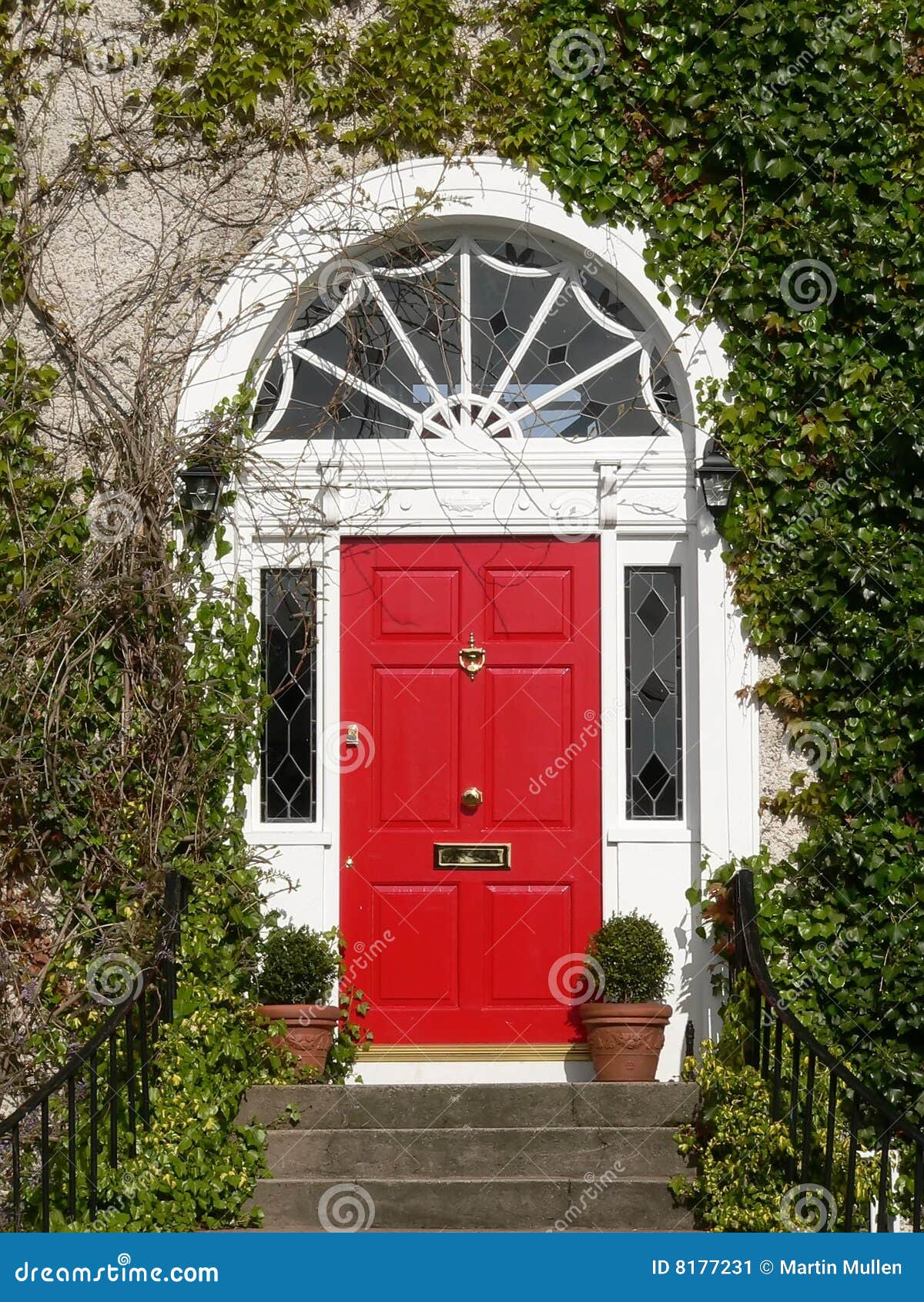 Georgian Door stock image. Image of house, covered, panes - 8177231