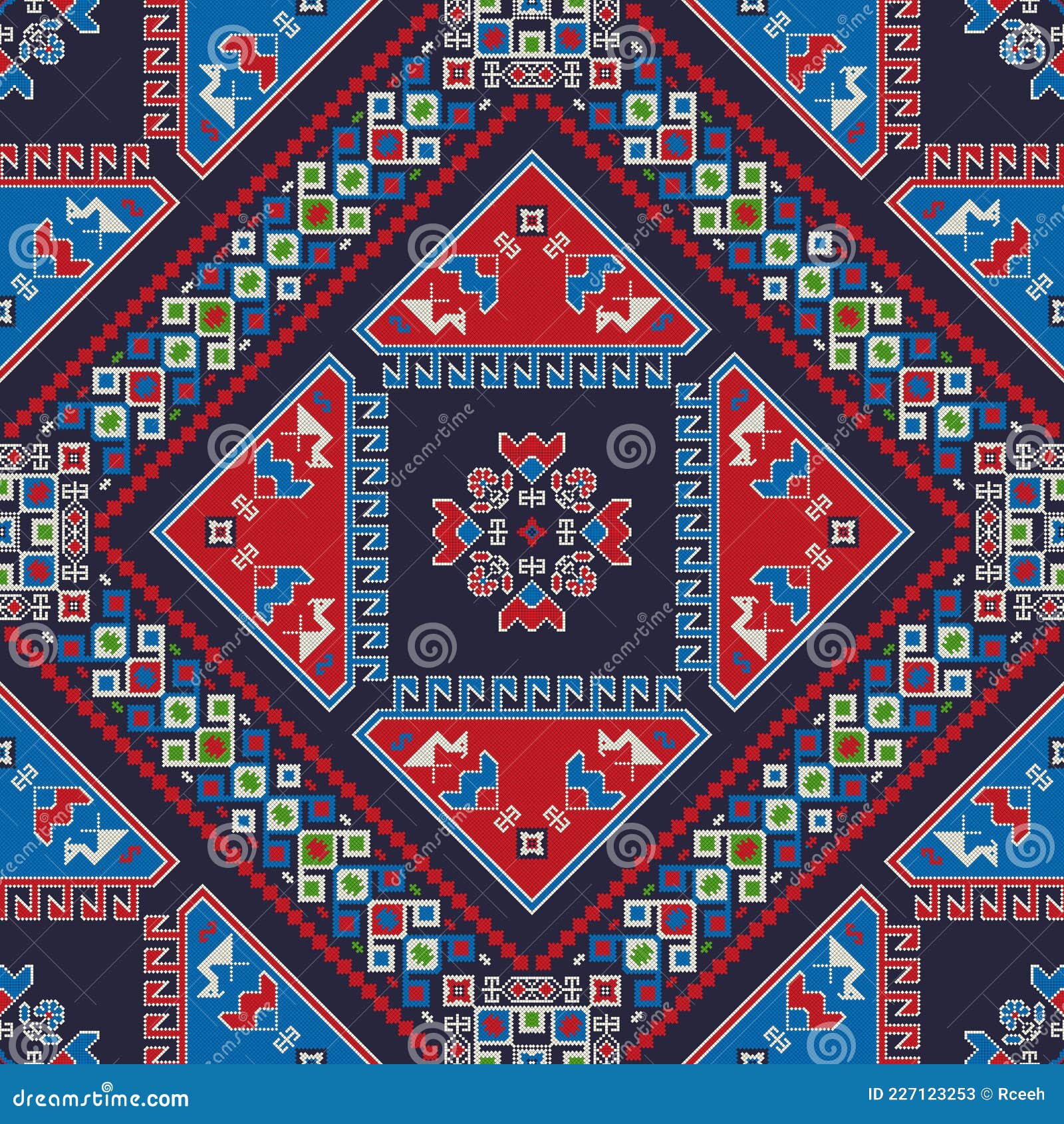 Georgian Embroidery Pattern 12 Stock Vector - Illustration of ornament ...