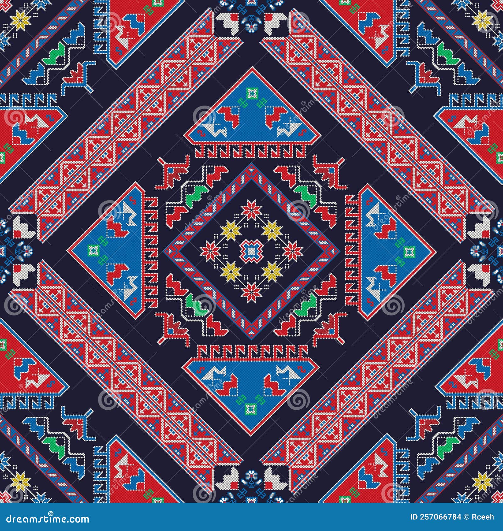 Georgian Embroidery Pattern 26 Stock Vector - Illustration of eastern ...