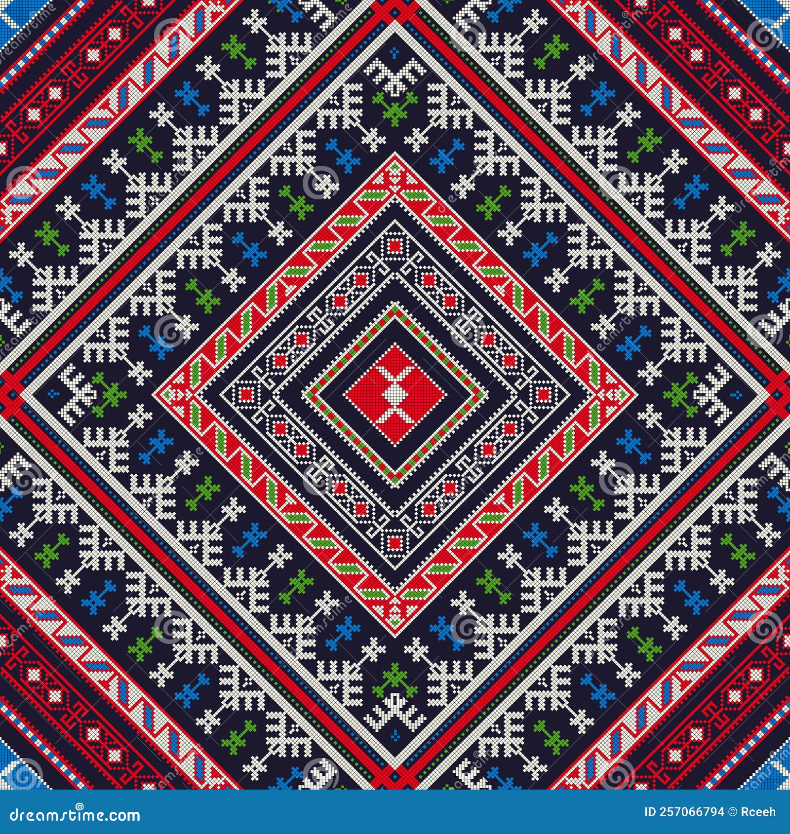 Georgian Embroidery Pattern 28 Stock Vector - Illustration of kazakh ...