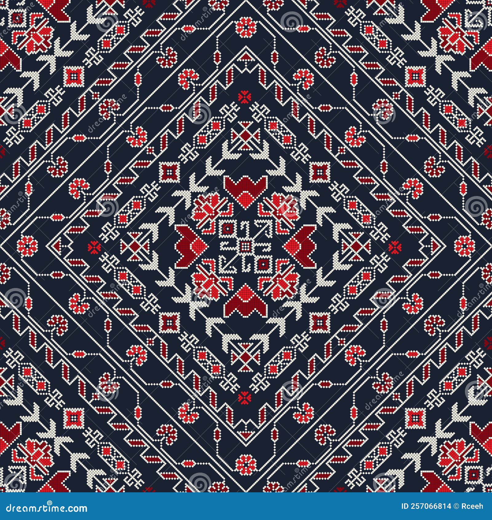 Georgian Embroidery Pattern 32 Stock Vector - Illustration of eastern ...