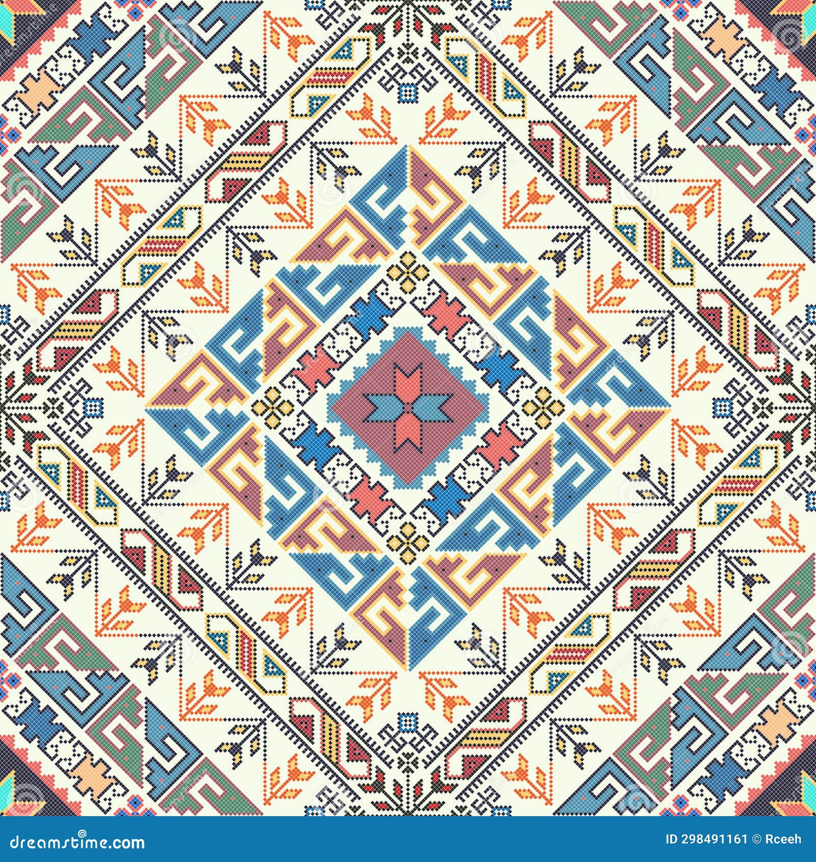 Georgian Embroidery Pattern 38 Stock Vector - Illustration of fashion ...