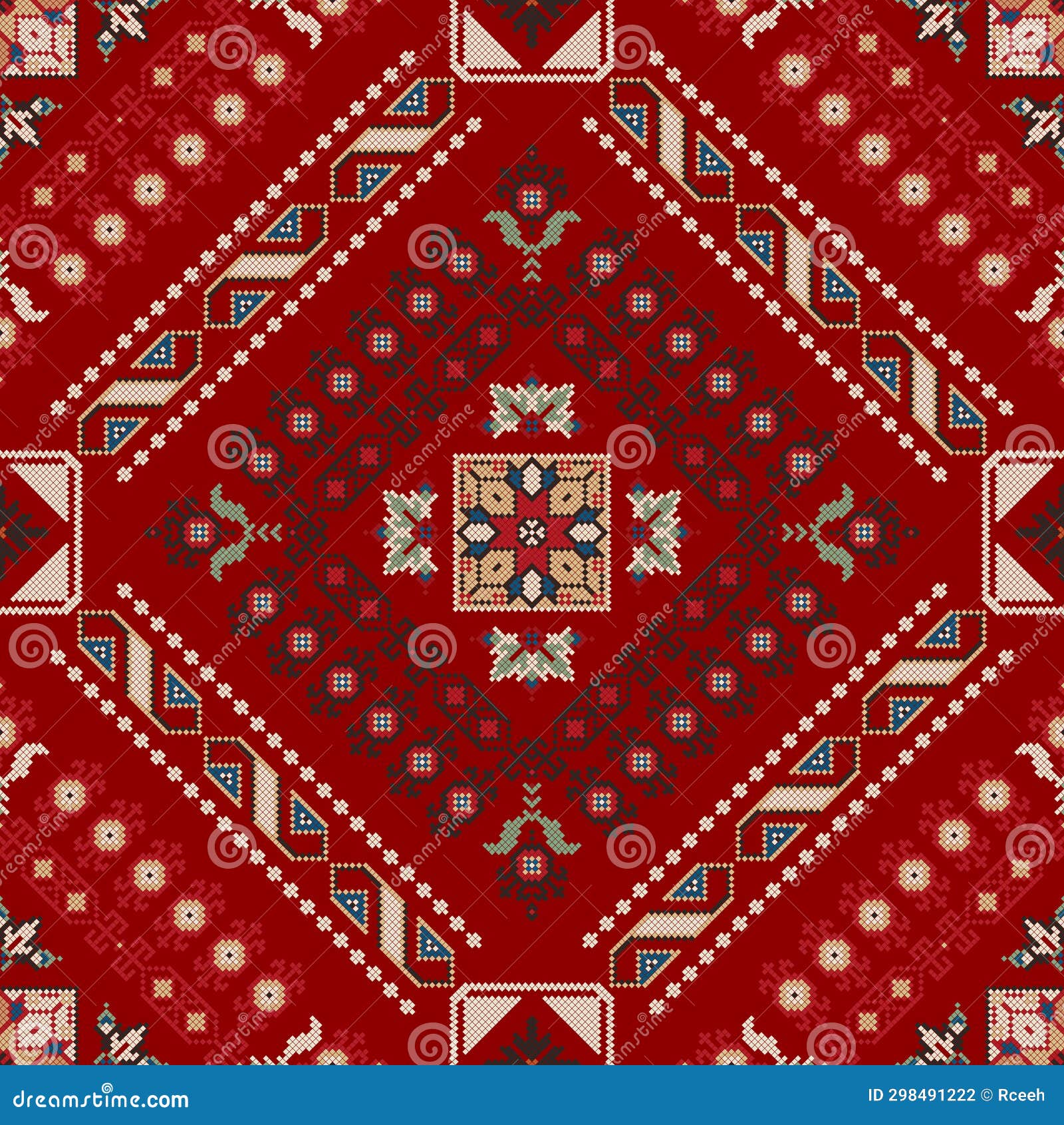 Georgian Embroidery Pattern 41 Stock Vector - Illustration of material ...